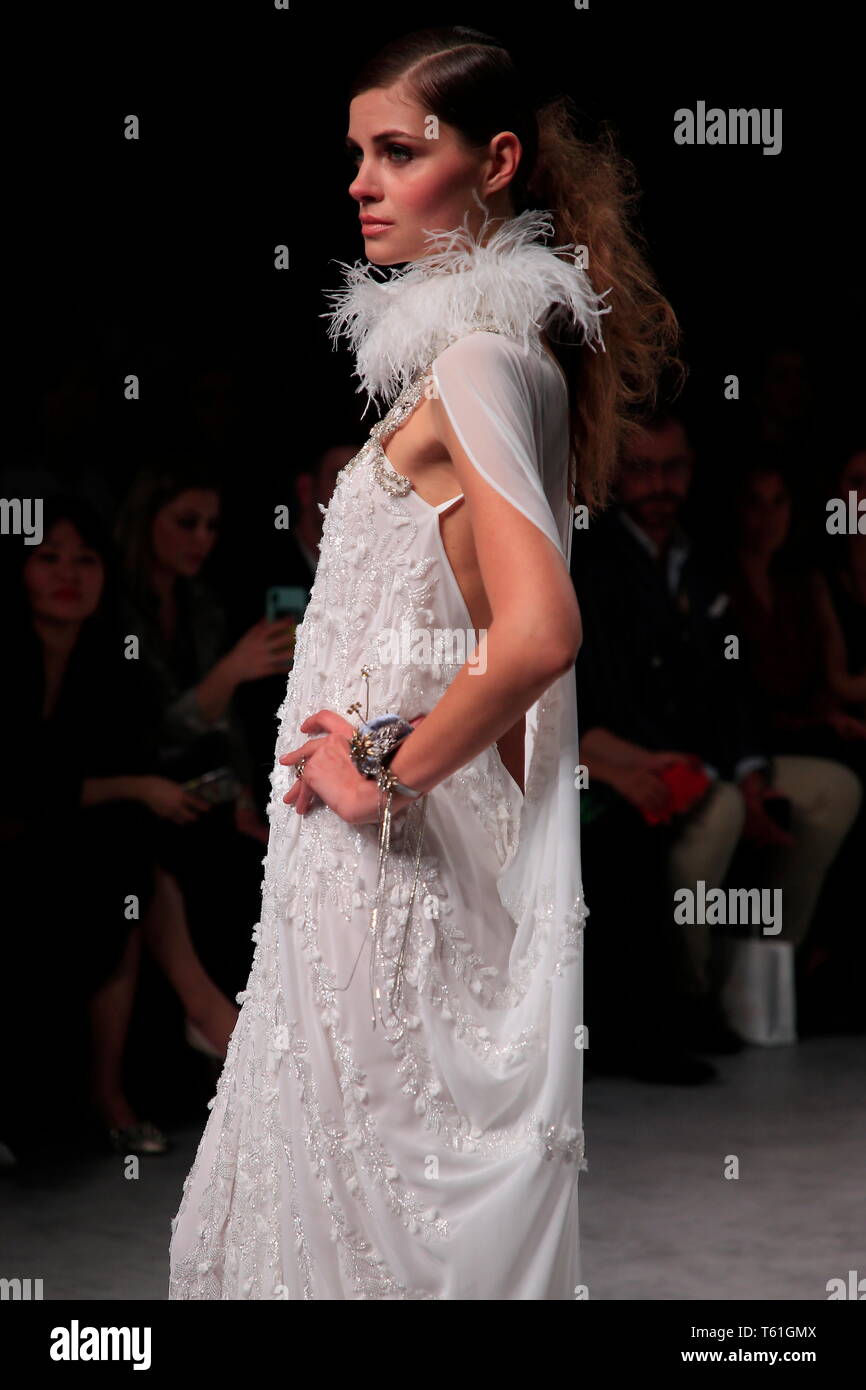 25 April 2019, Valmont Barcelona Bridal Fashion Week , Marco & Mario ...