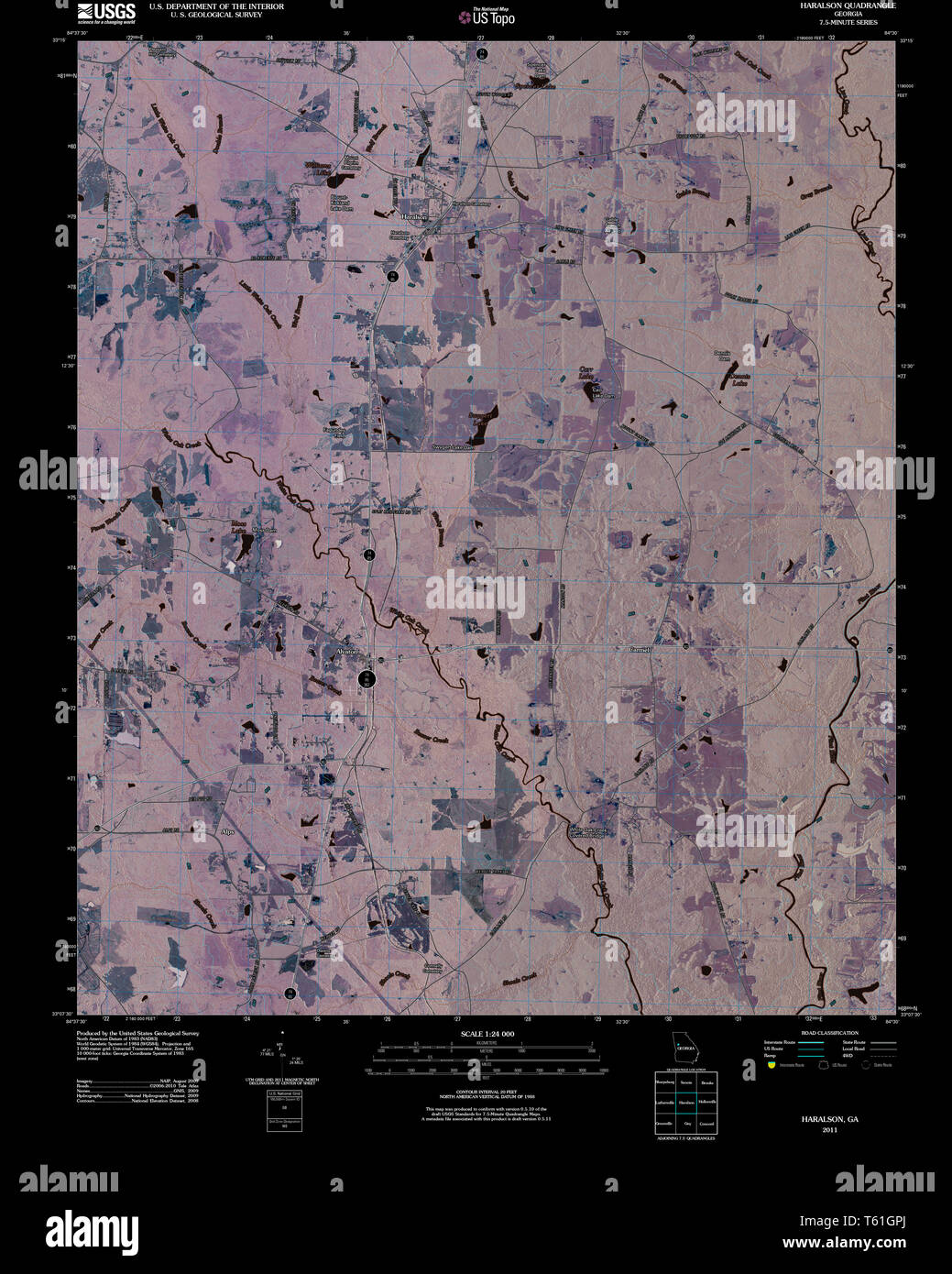 Haralson map hi-res stock photography and images - Alamy