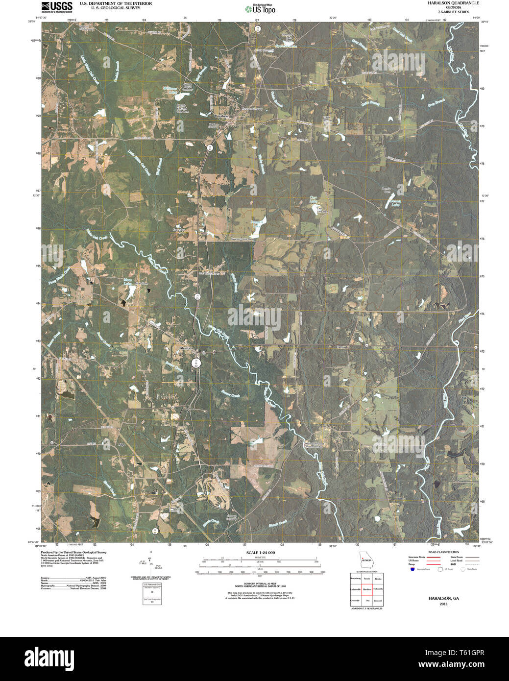 Map of haralson hi-res stock photography and images - Alamy