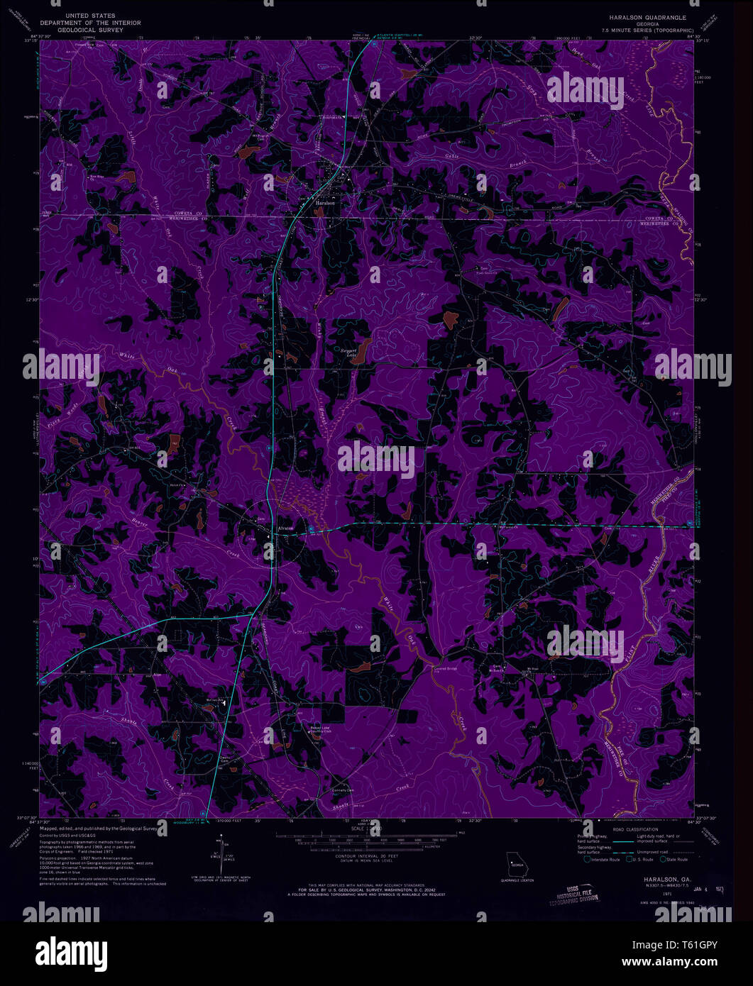Haralson map hi-res stock photography and images - Alamy