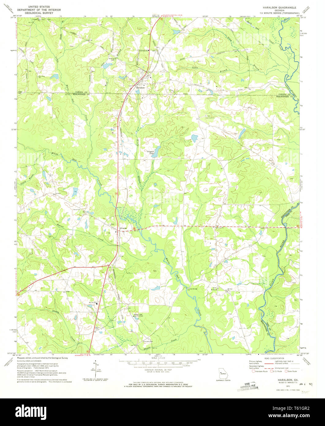 Haralson map hi-res stock photography and images - Alamy