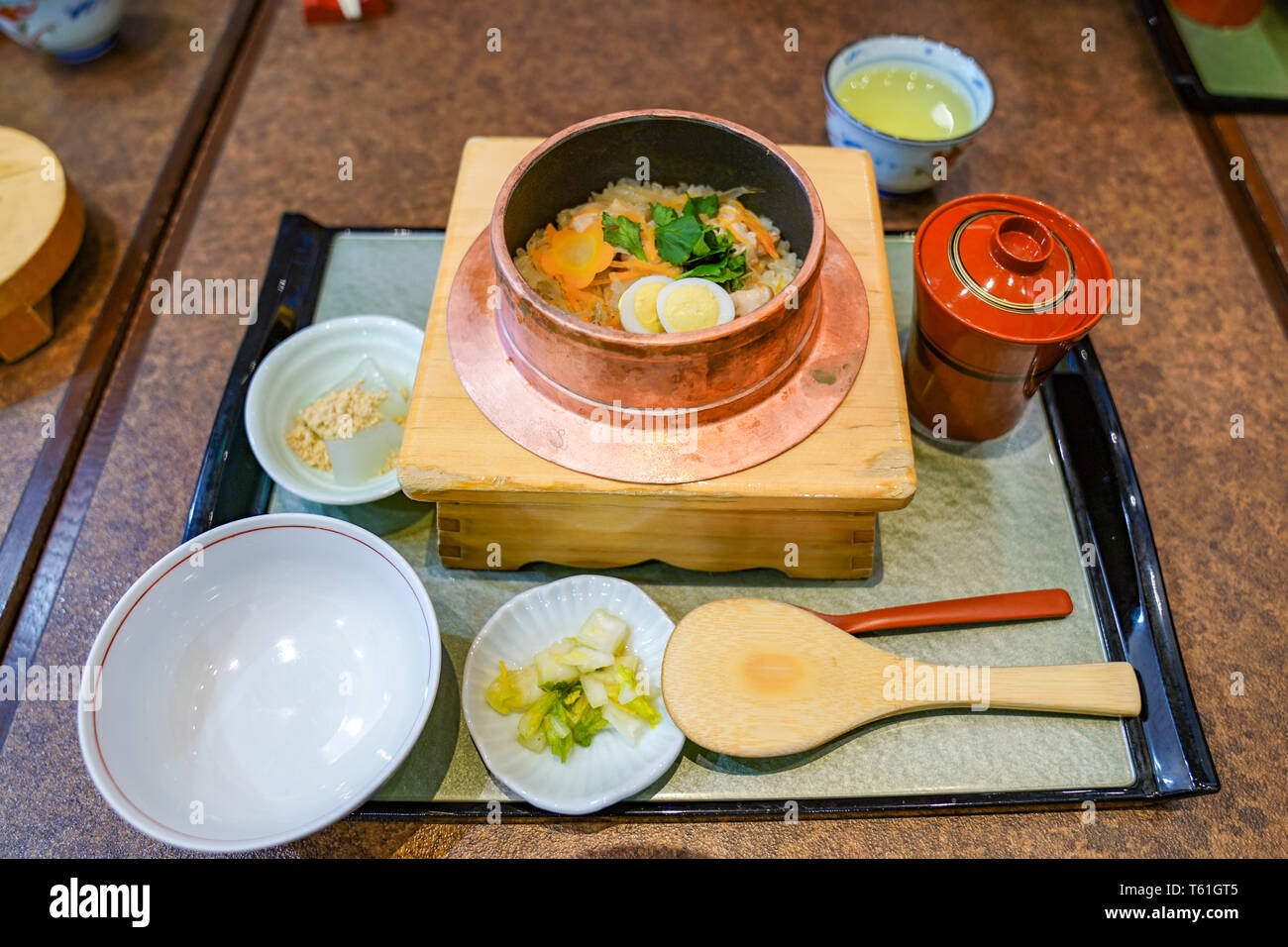 classic traditional Japanese food set., Osaka, Japan Stock Photo - Alamy