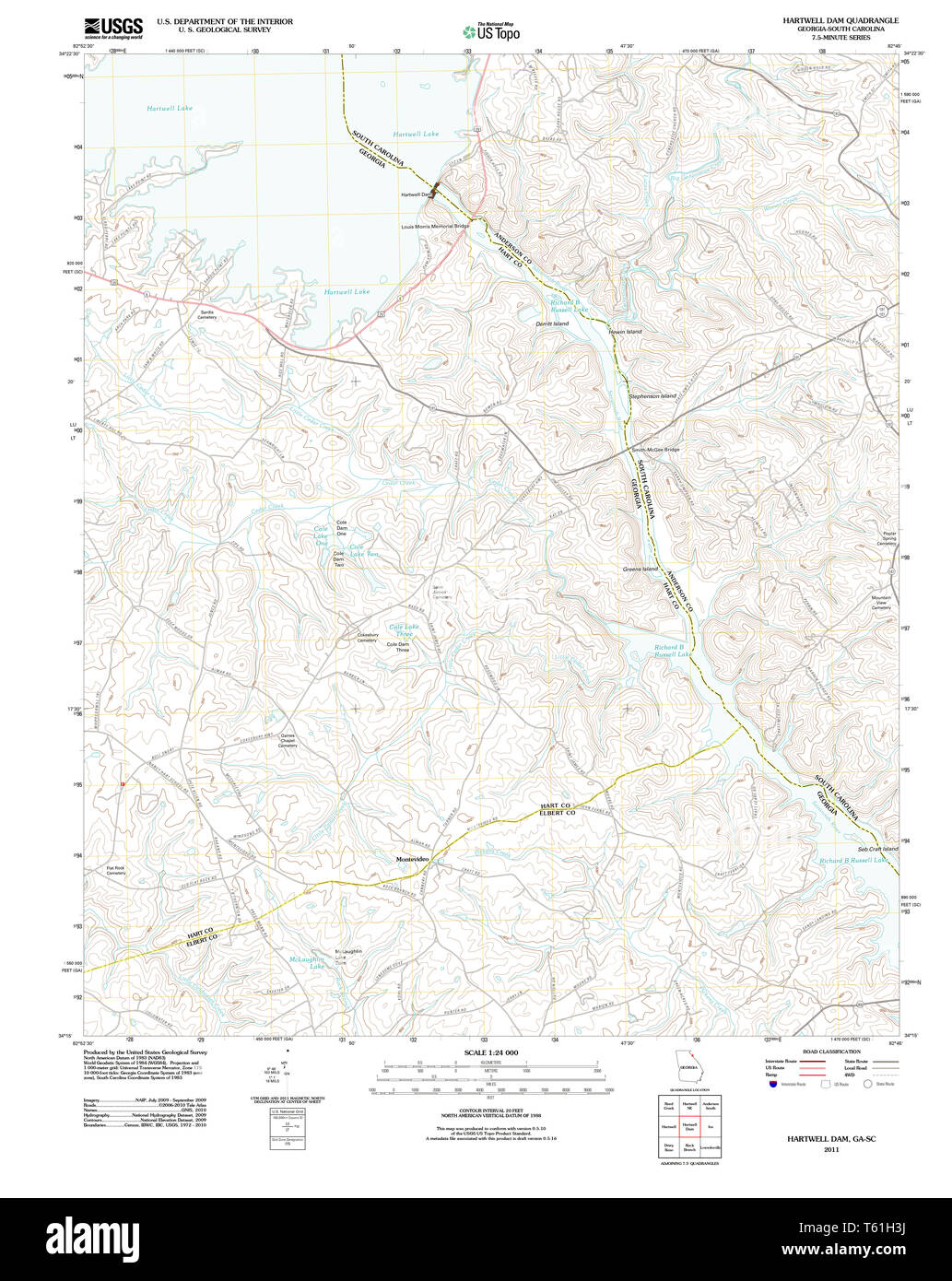 Map of hartwell hi-res stock photography and images - Alamy