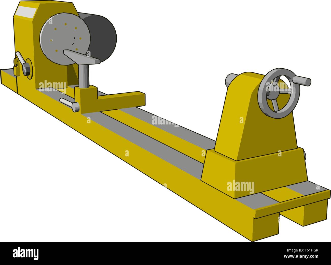 Machining on lathe Stock Vector Images - Alamy