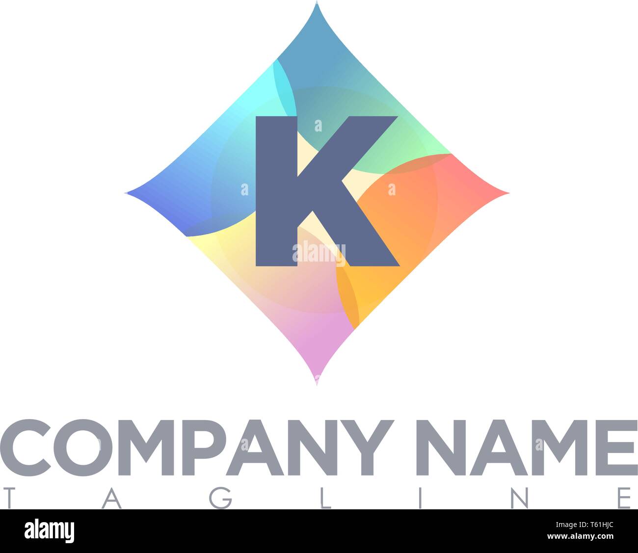 K MODERN LOGO TEMPLATE Stock Vector Image & Art - Alamy