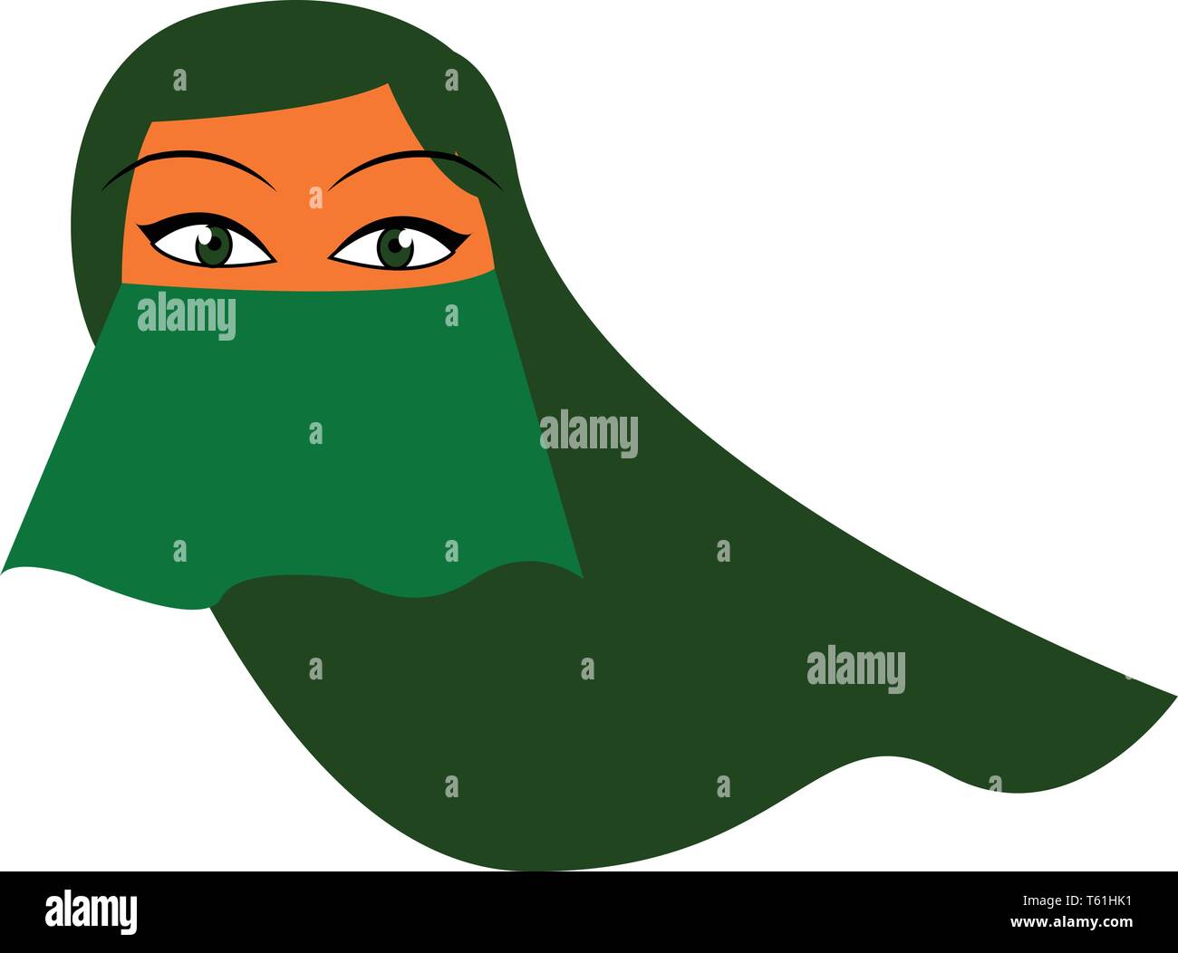Islamic woman female in Stock Vector Images - Alamy