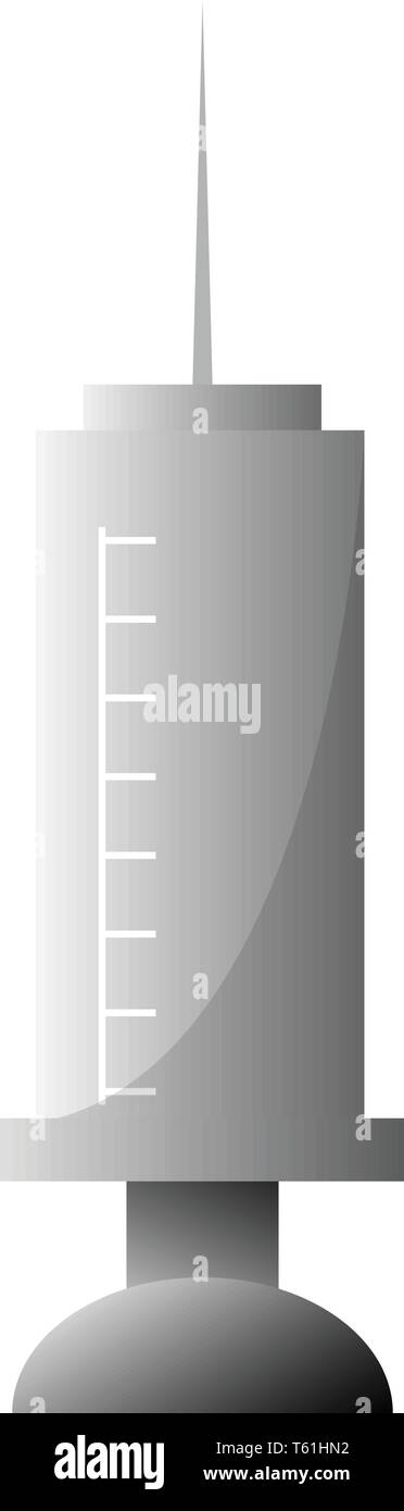Simple vector illustration of an injection on a white background Stock ...