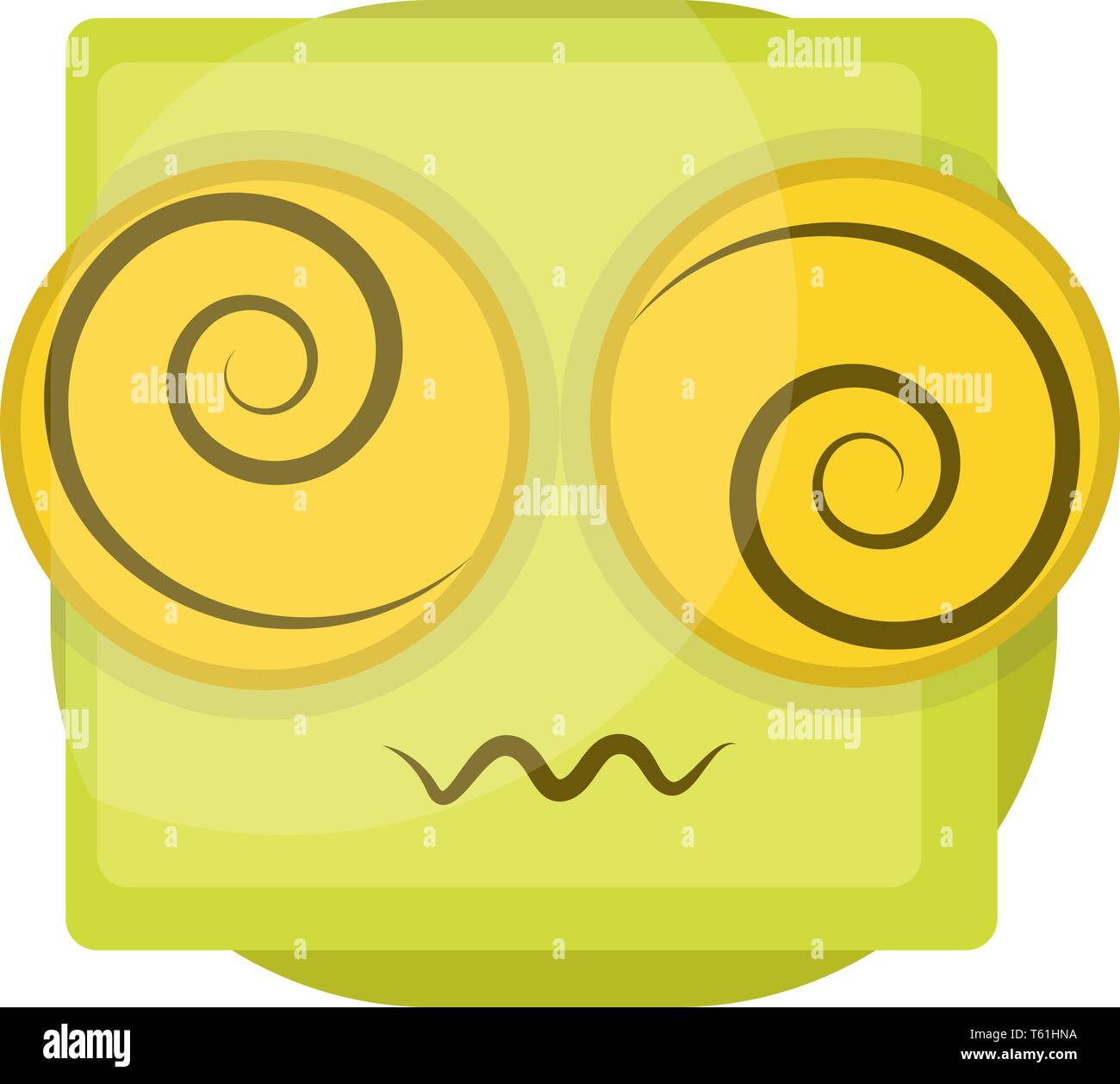 Emoticon smiley yellow confused Stock Vector Images - Alamy
