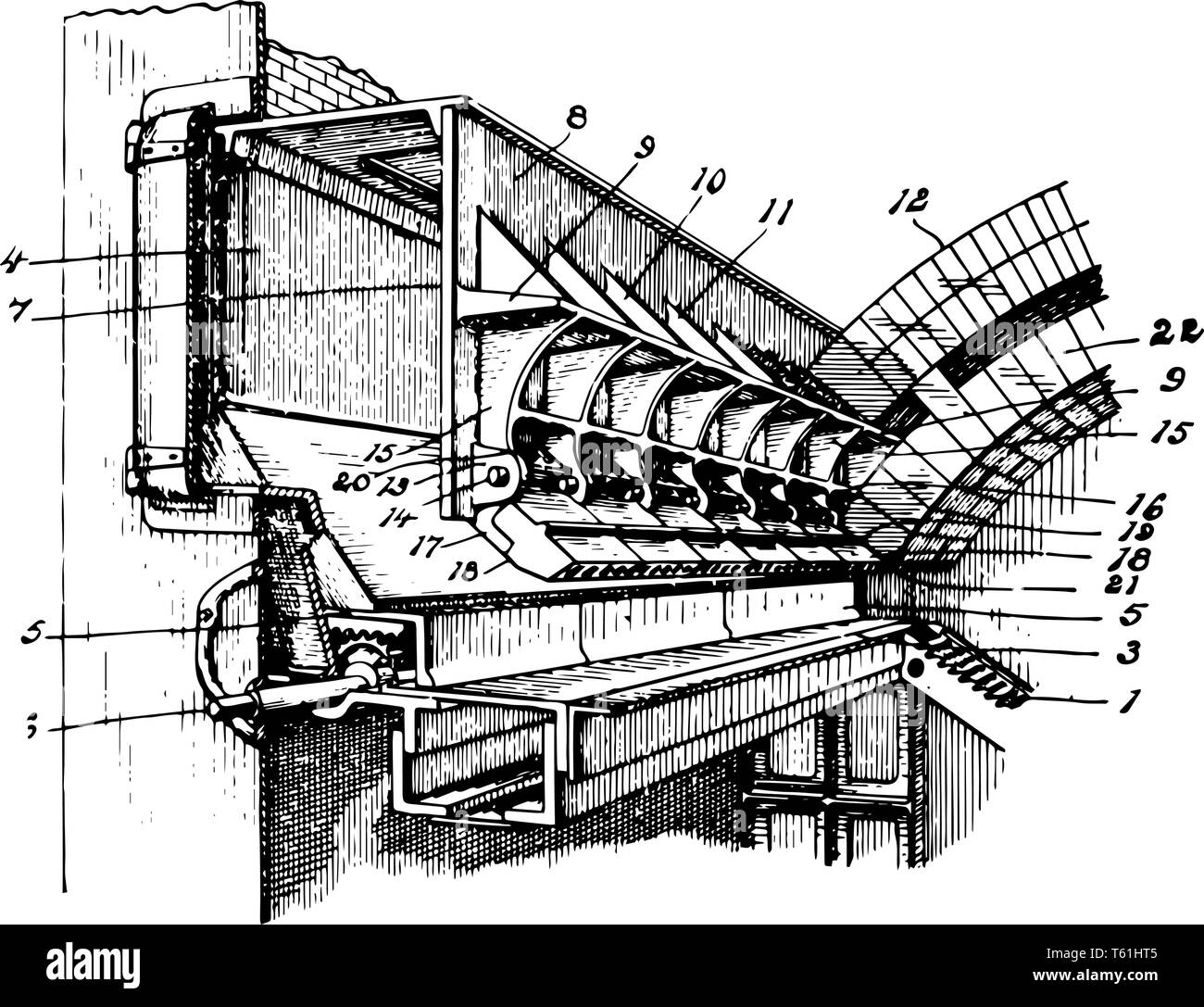 This illustration represents Arch Plate for Furnace where it is used ...