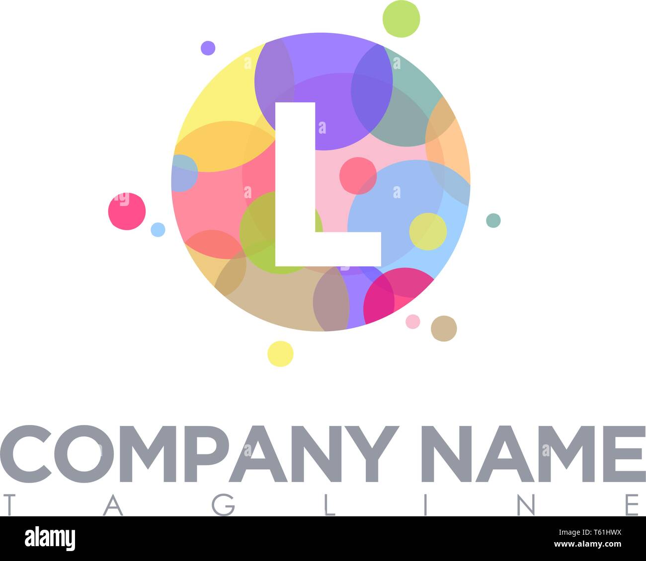 L MODERN LOGO TEMPLATE Stock Vector Image & Art - Alamy