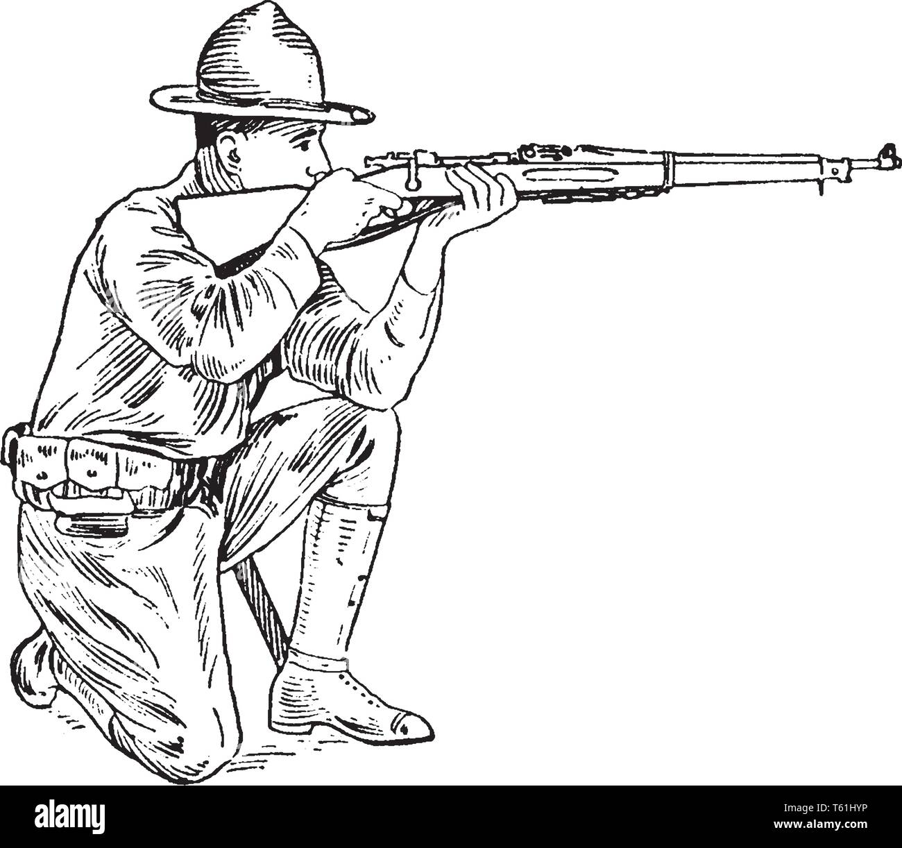 Vintage rifle on white hi-res stock photography and images - Alamy