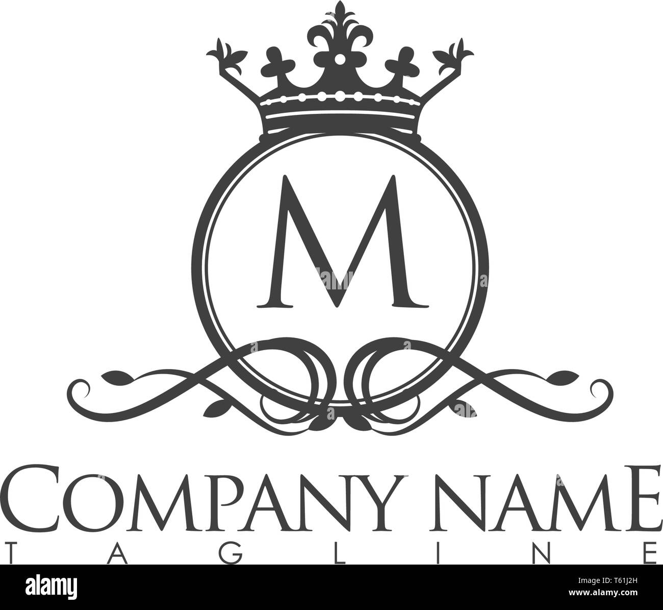 M modern logo Stock Vector Images - Alamy