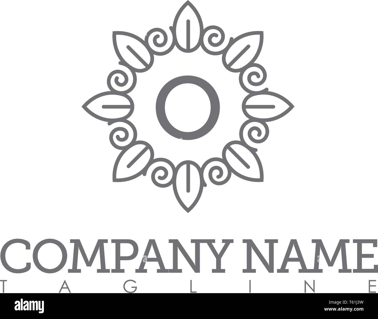 O MODERN LOGO TEMPLATE Stock Vector Image & Art - Alamy