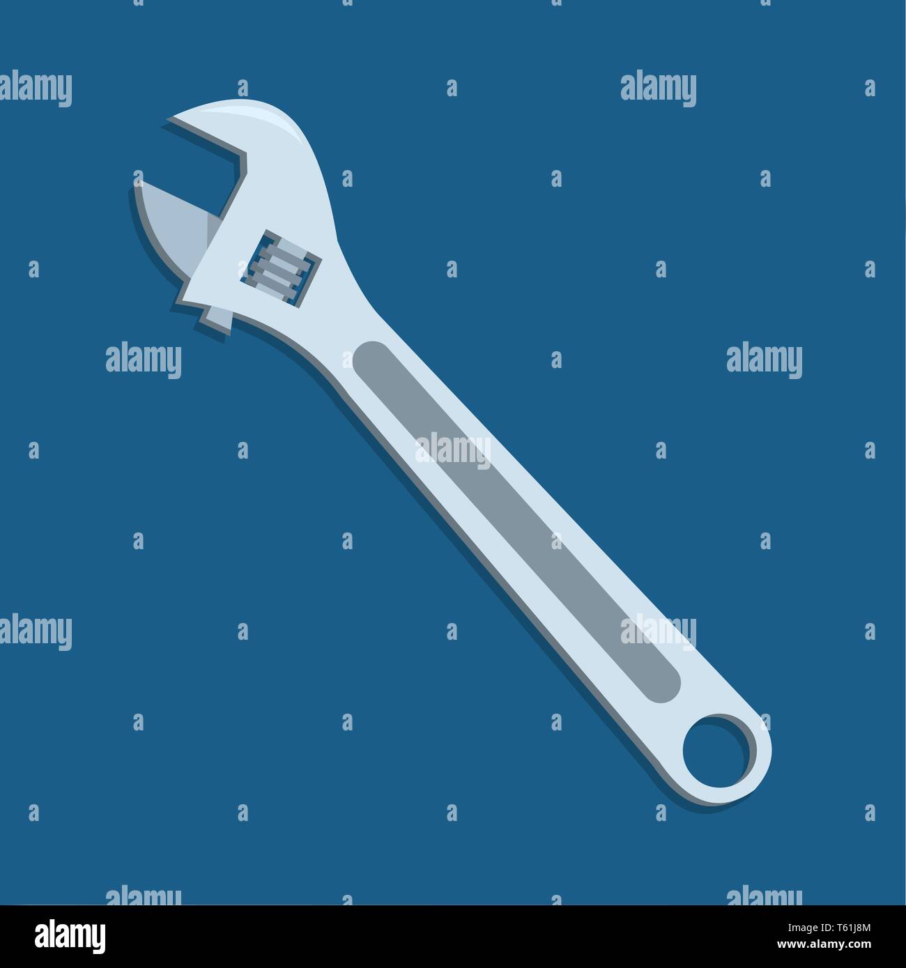 Adjustable wrench vector illustration Stock Vector Image & Art - Alamy