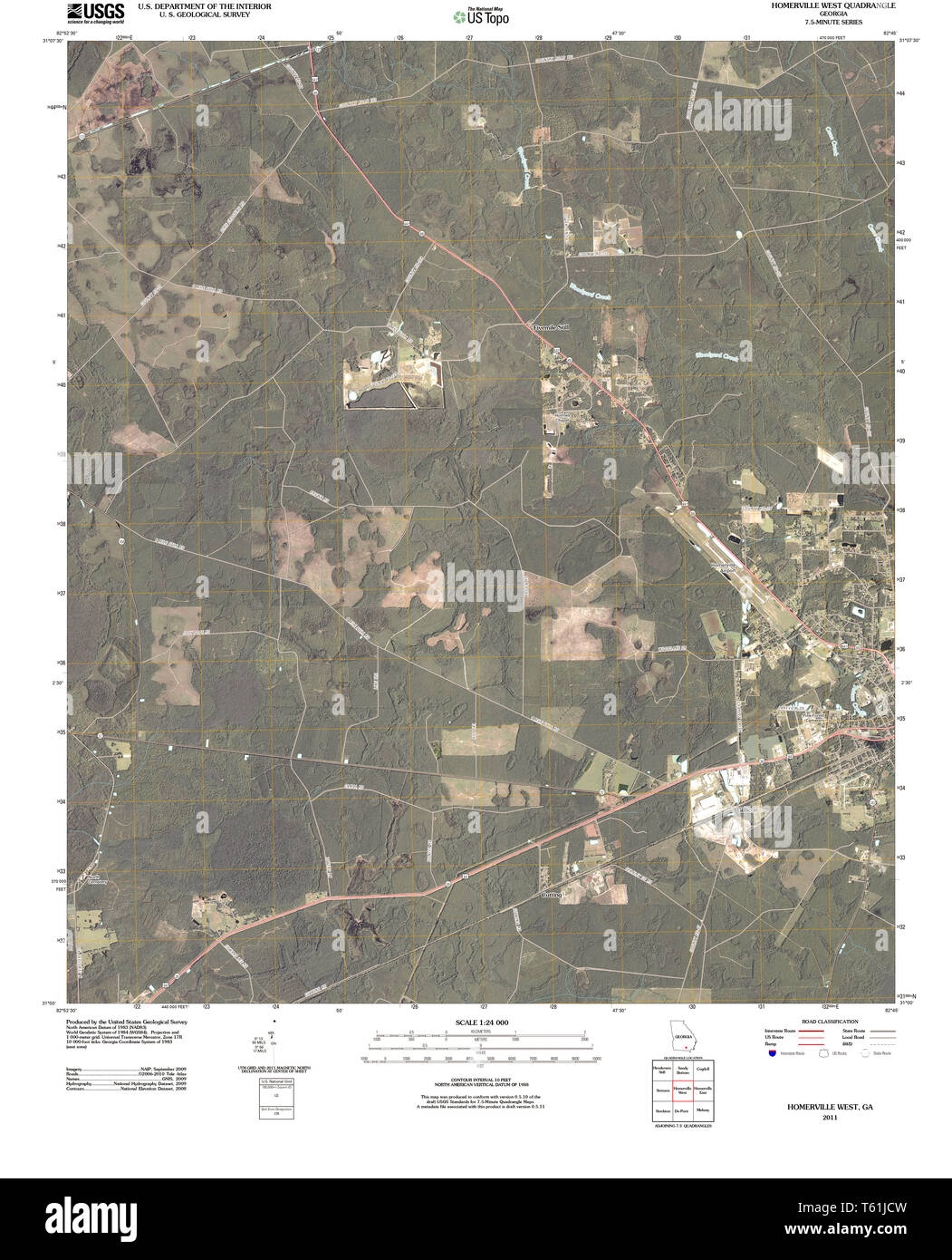 Map of homerville hi-res stock photography and images - Alamy