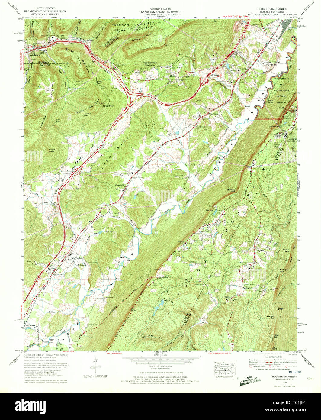 Map of hooker hi-res stock photography and images - Alamy