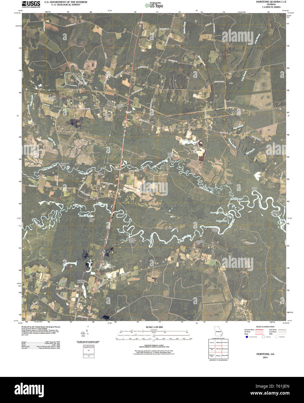 Hortense georgia map hi-res stock photography and images - Alamy