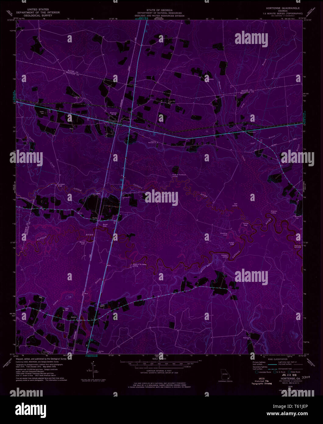 Hortense georgia map hi-res stock photography and images - Alamy