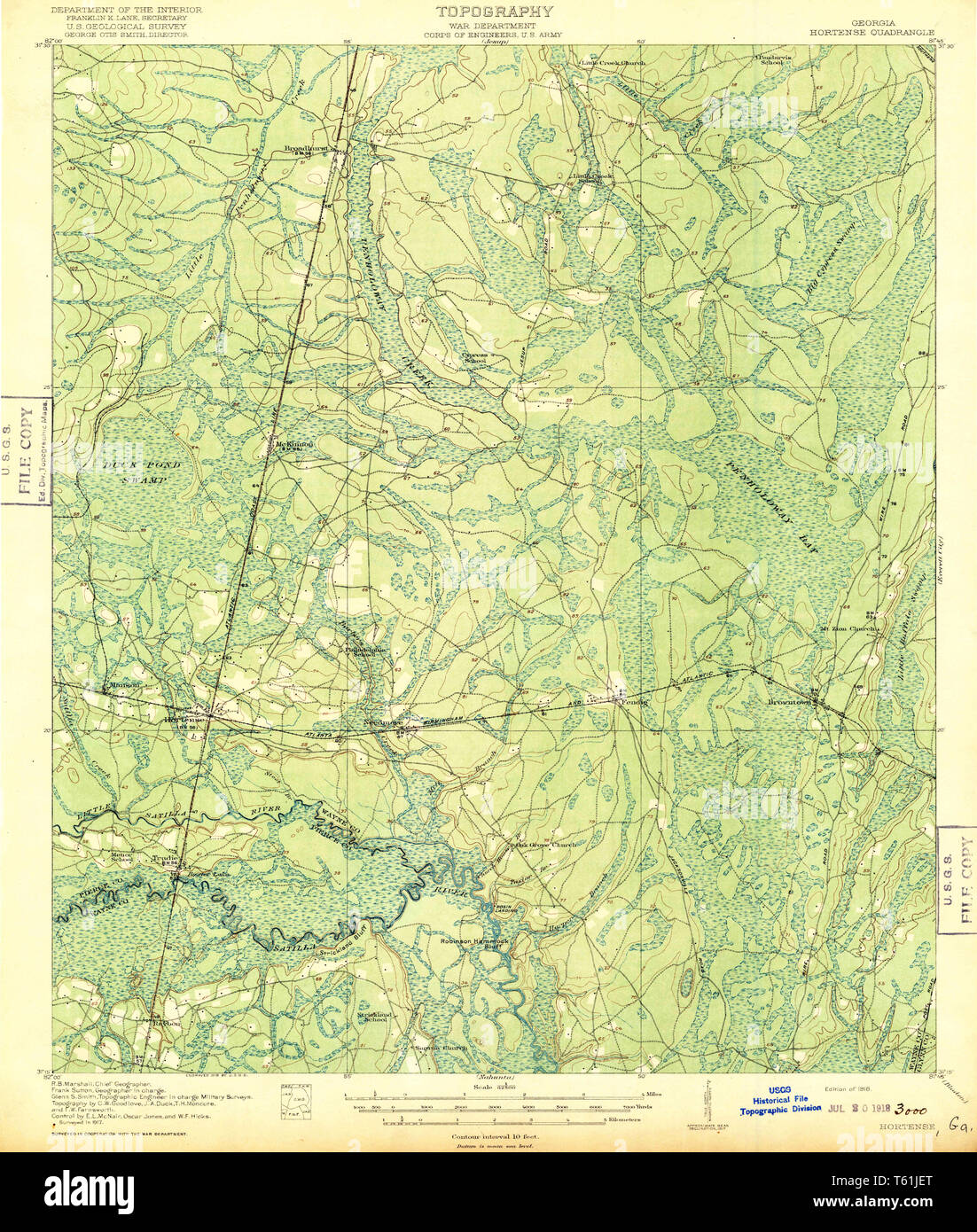 Hortense georgia map hi-res stock photography and images - Alamy