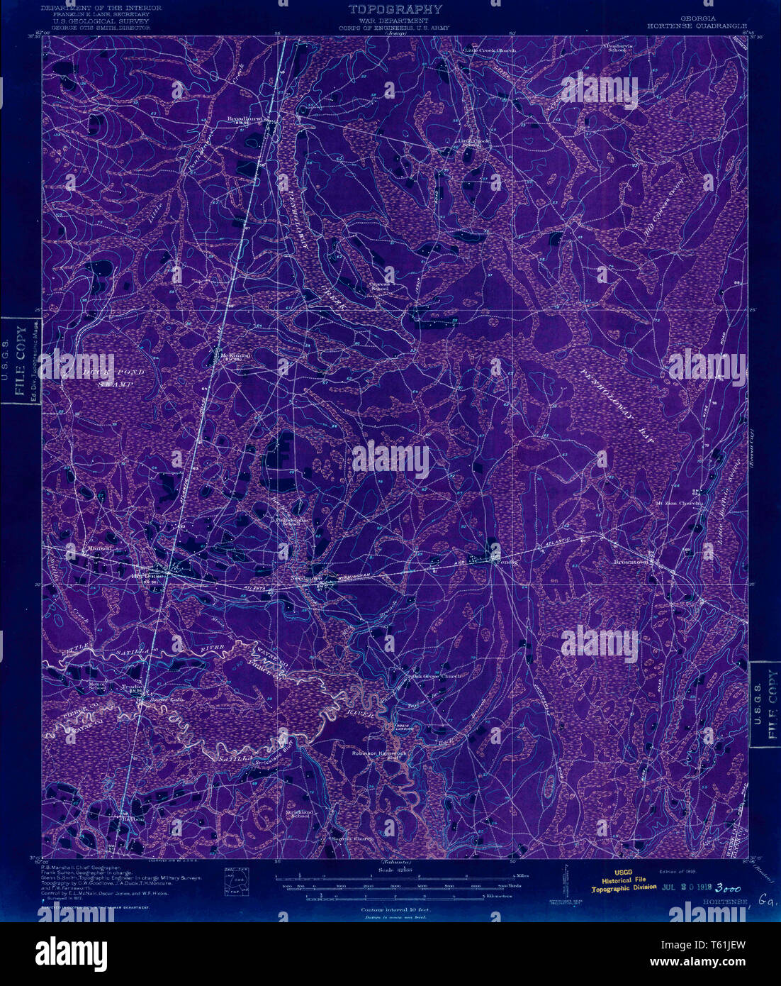 Hortense georgia map hi-res stock photography and images - Alamy