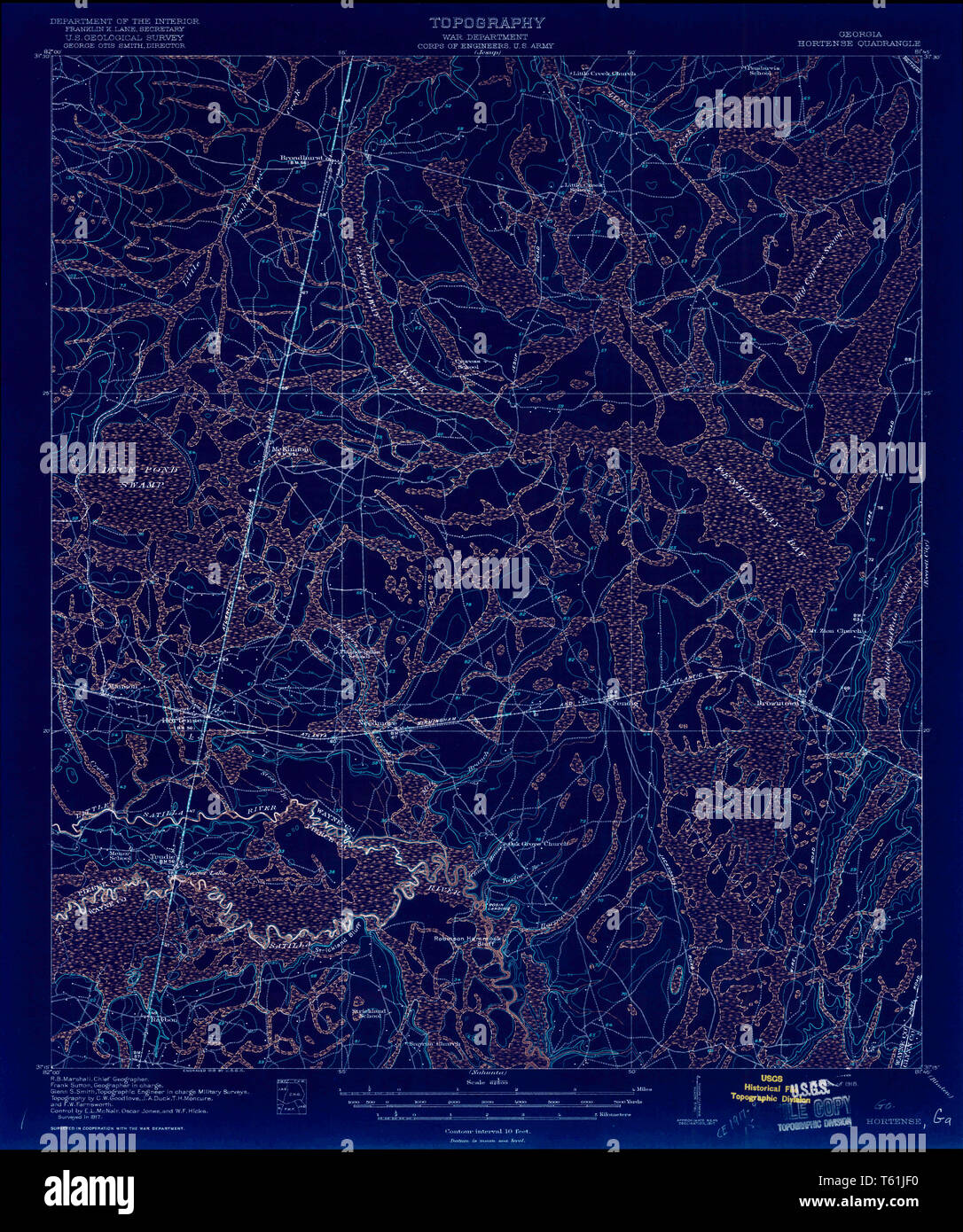 Hortense georgia map hi-res stock photography and images - Alamy