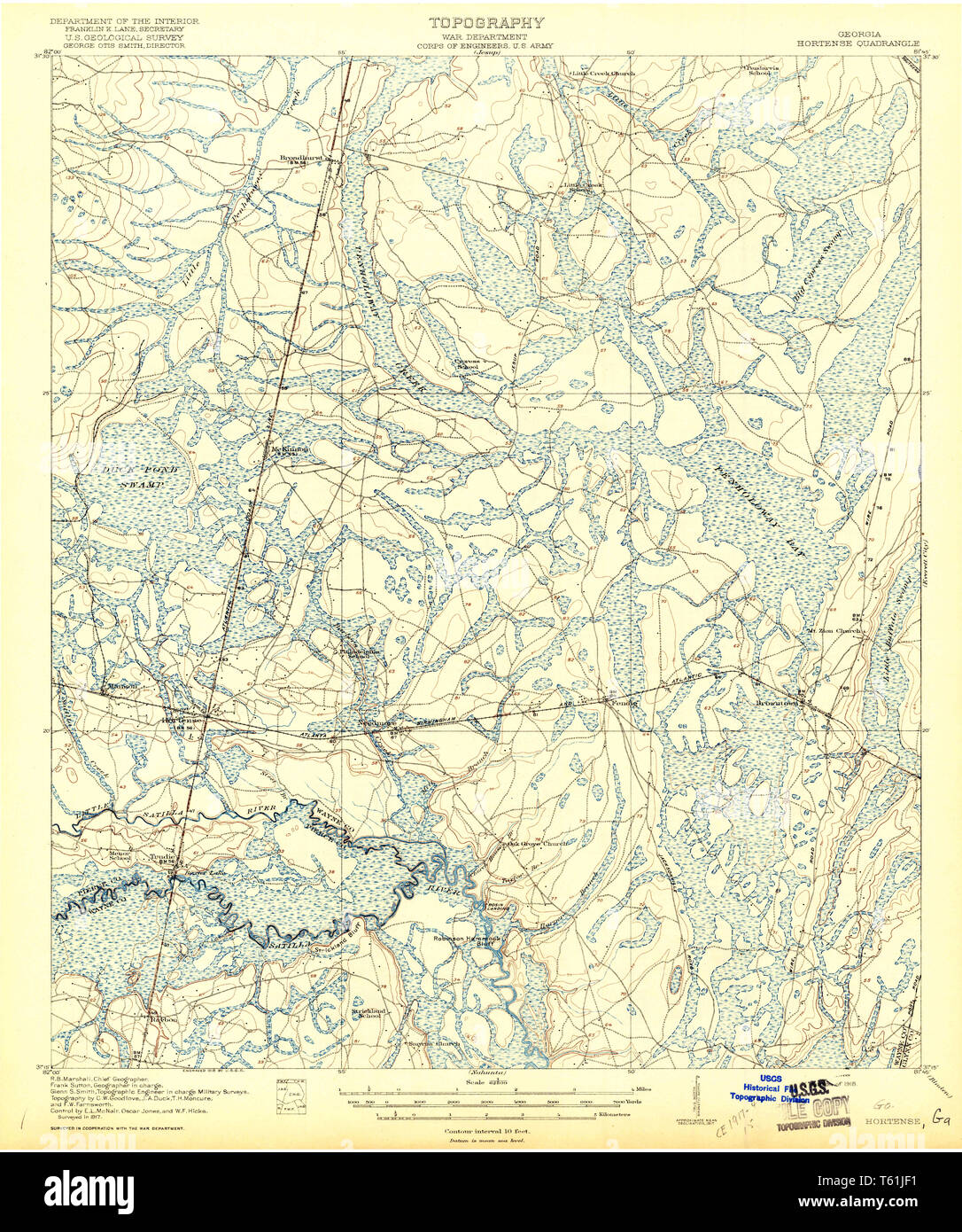 Hortense georgia map hi-res stock photography and images - Alamy