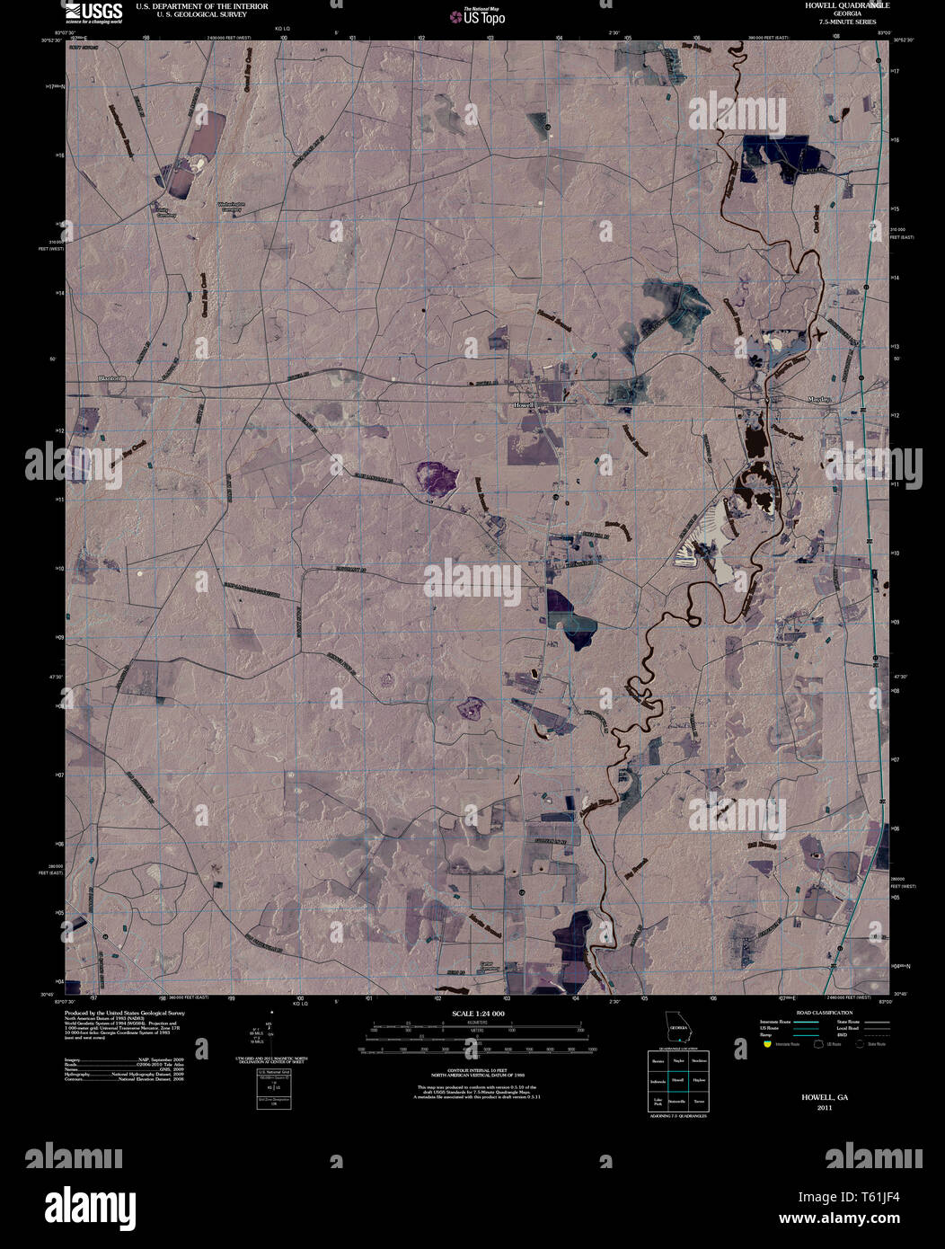 Map of howell hi-res stock photography and images - Alamy