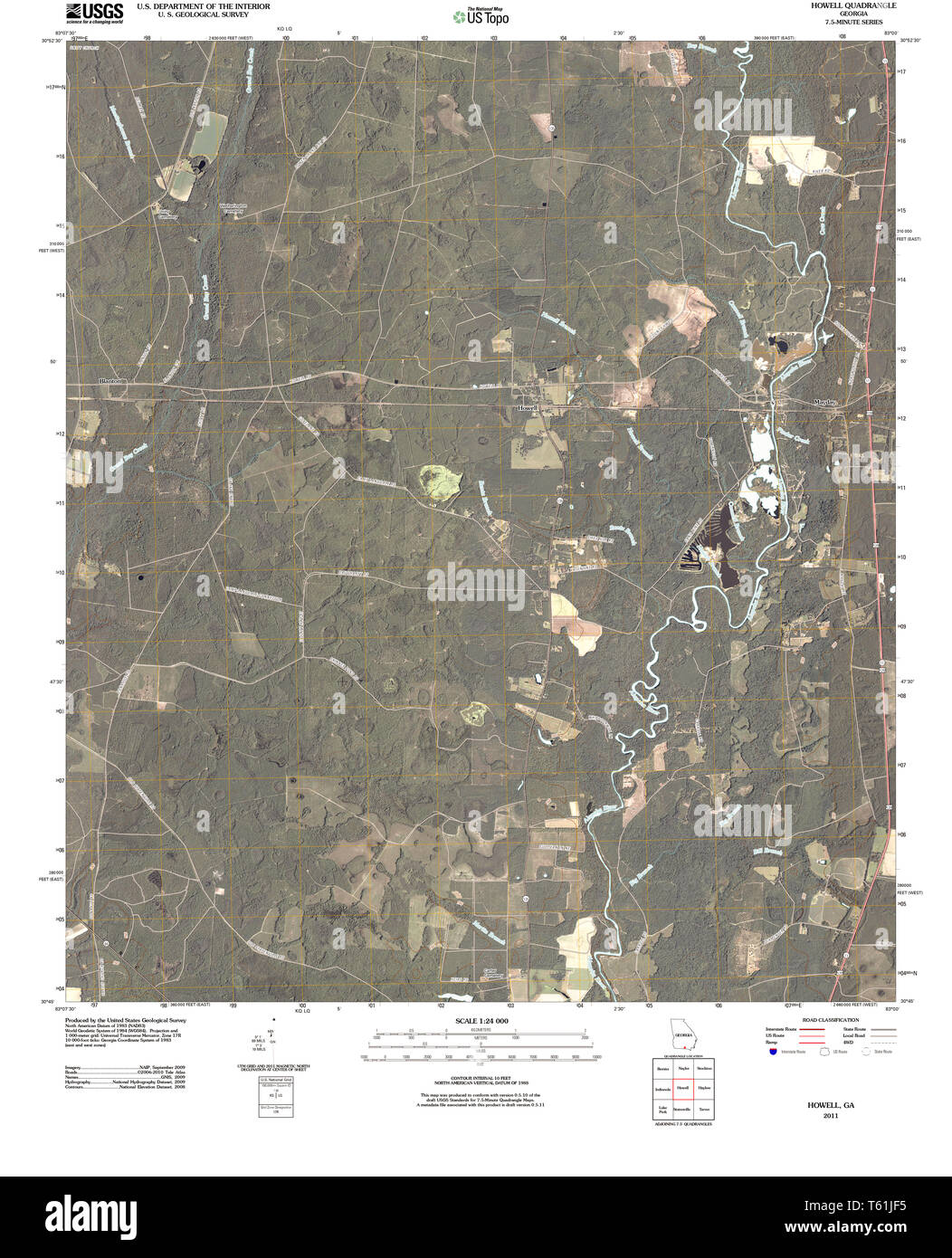 Map of howell hi-res stock photography and images - Alamy