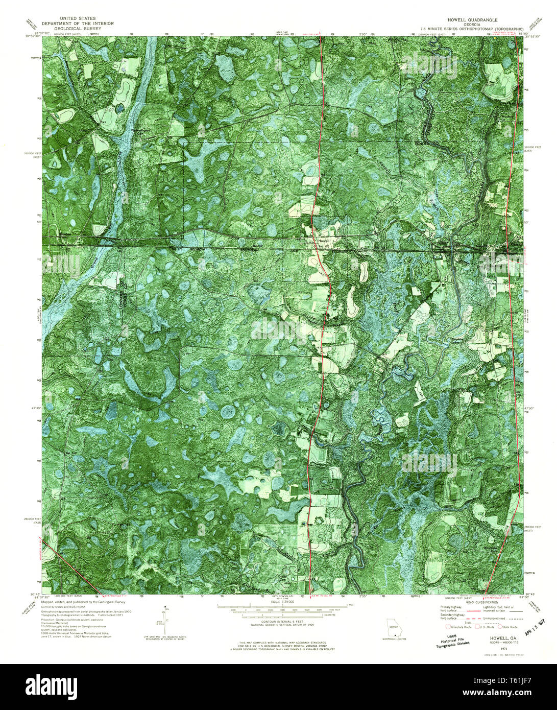 Map of howell hi-res stock photography and images - Alamy