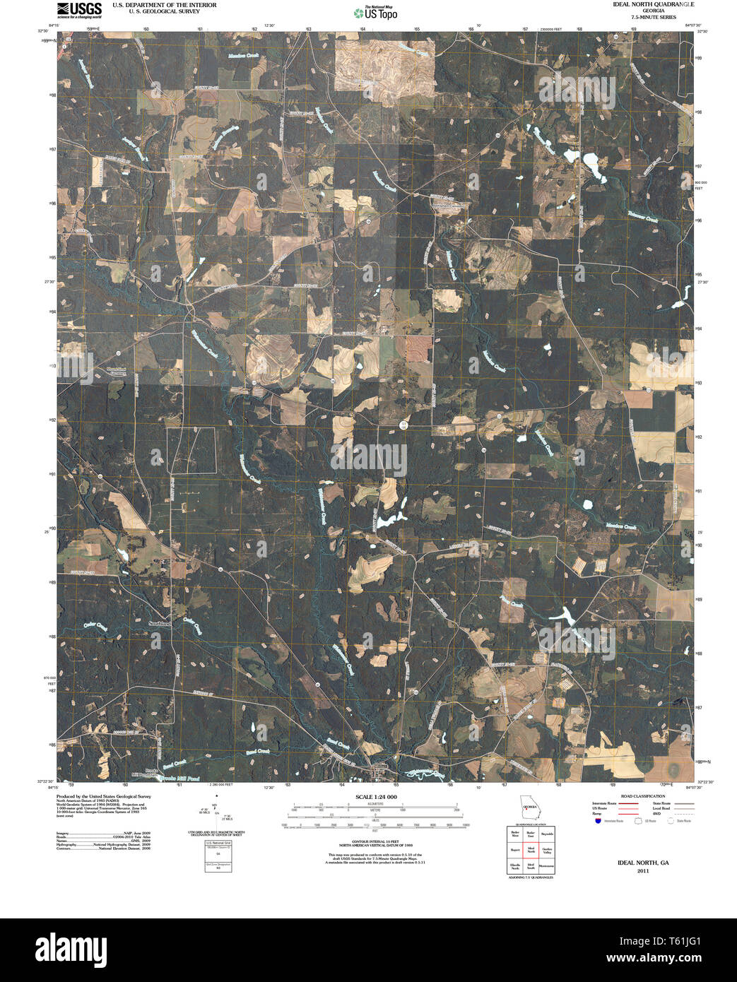 North georgia topo map hi-res stock photography and images - Alamy