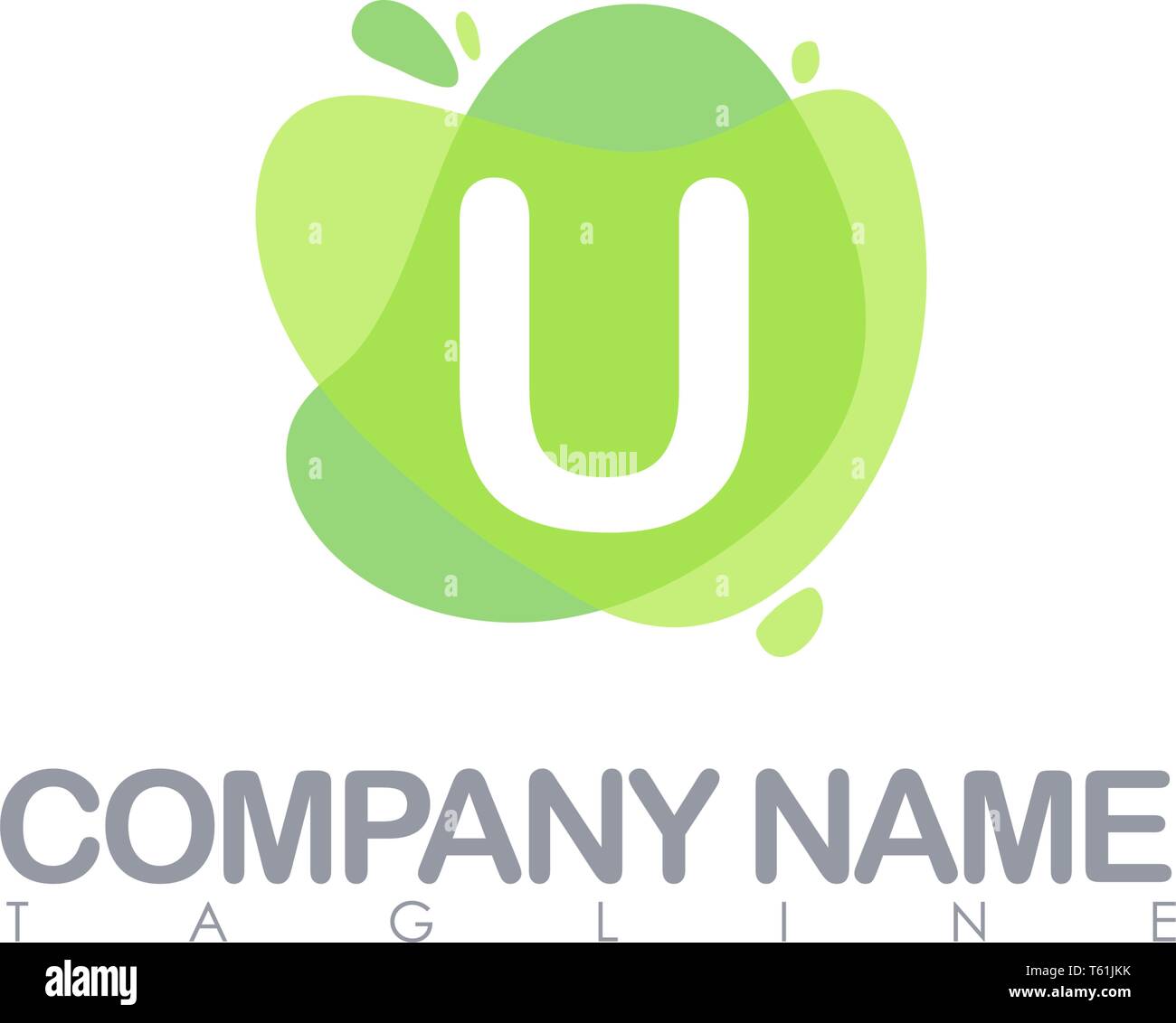 U modern logo Stock Vector Images - Alamy