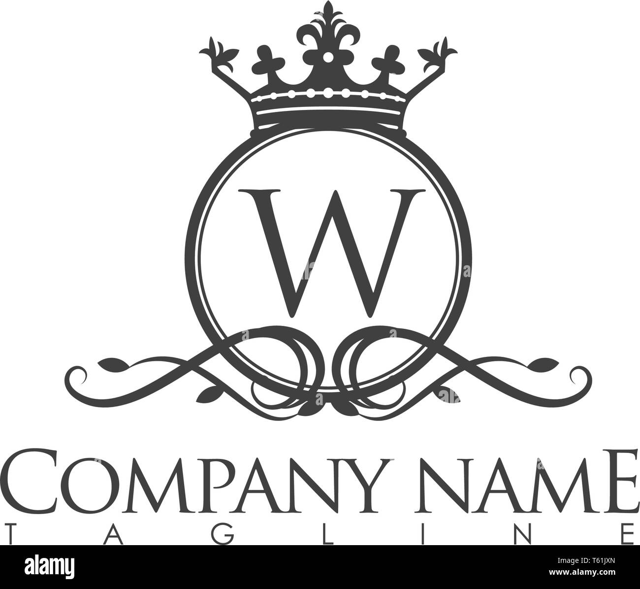 Logo w 3d Stock Vector Images - Alamy