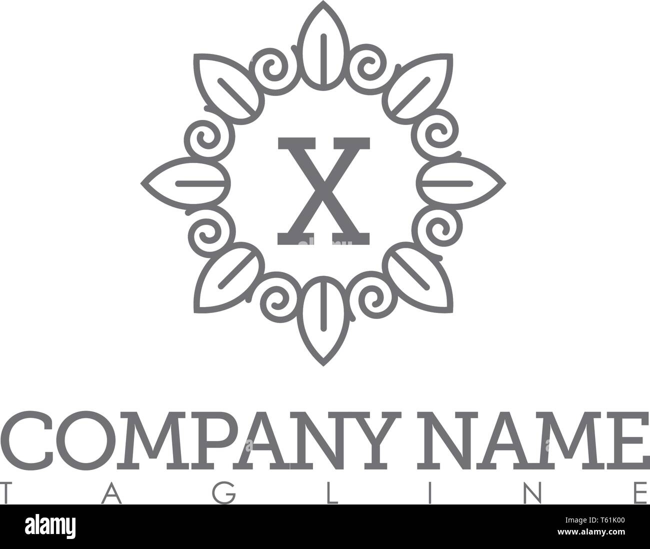 X MODERN LOGO TEMPLATE Stock Vector Image & Art - Alamy