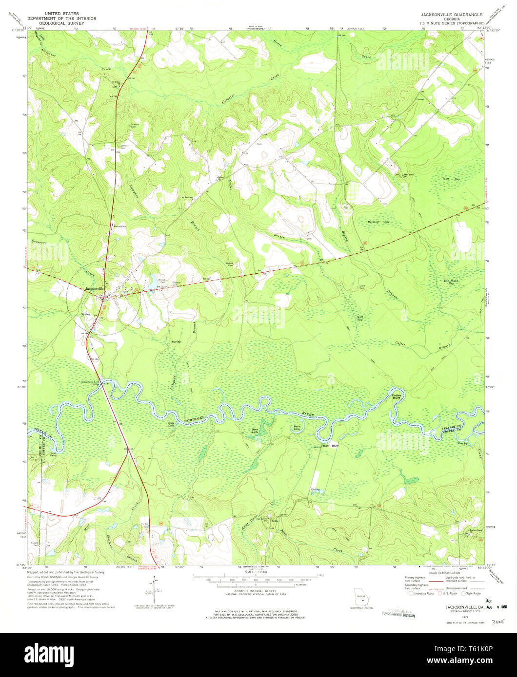 Jacksonville georgia map hi-res stock photography and images - Alamy