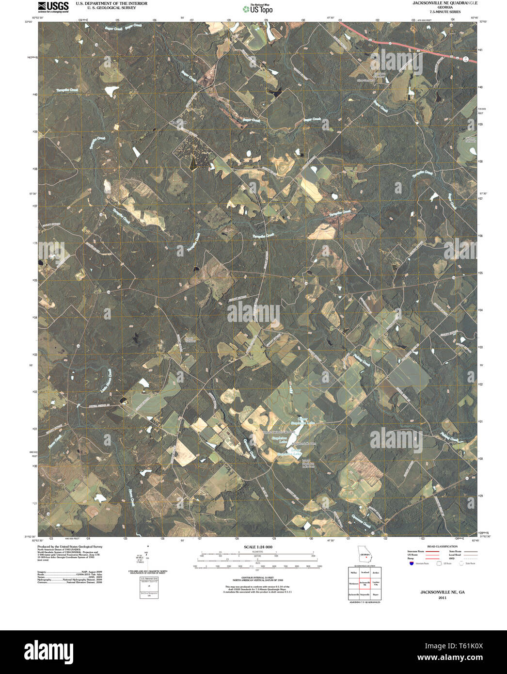 Map of jacksonville georgia hi-res stock photography and images - Alamy