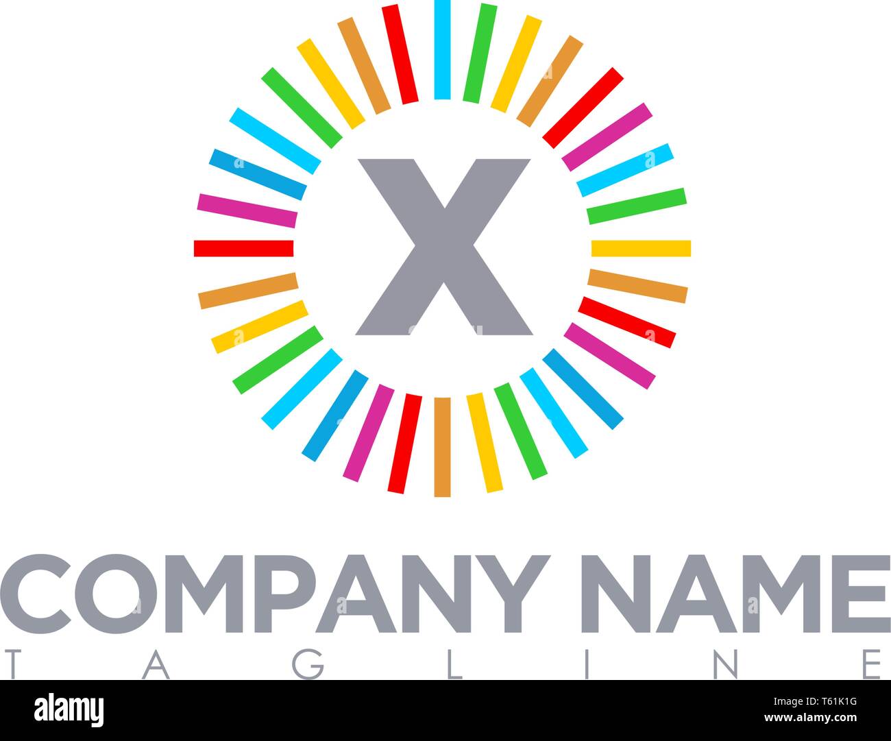X MODERN LOGO TEMPLATE Stock Vector Image & Art - Alamy