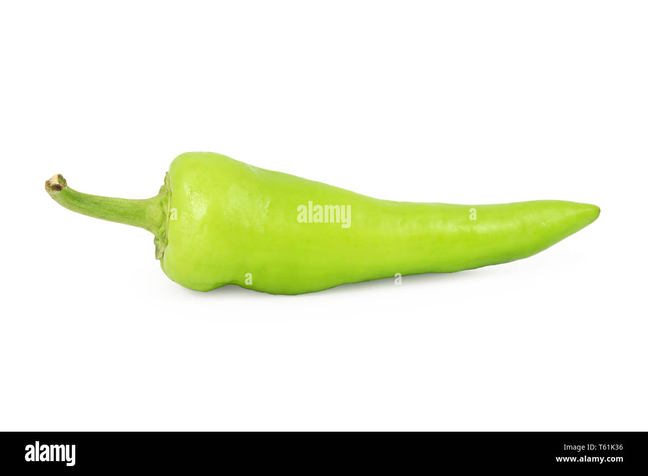 Green sweet pepper isolated on white background Stock Photo - Alamy