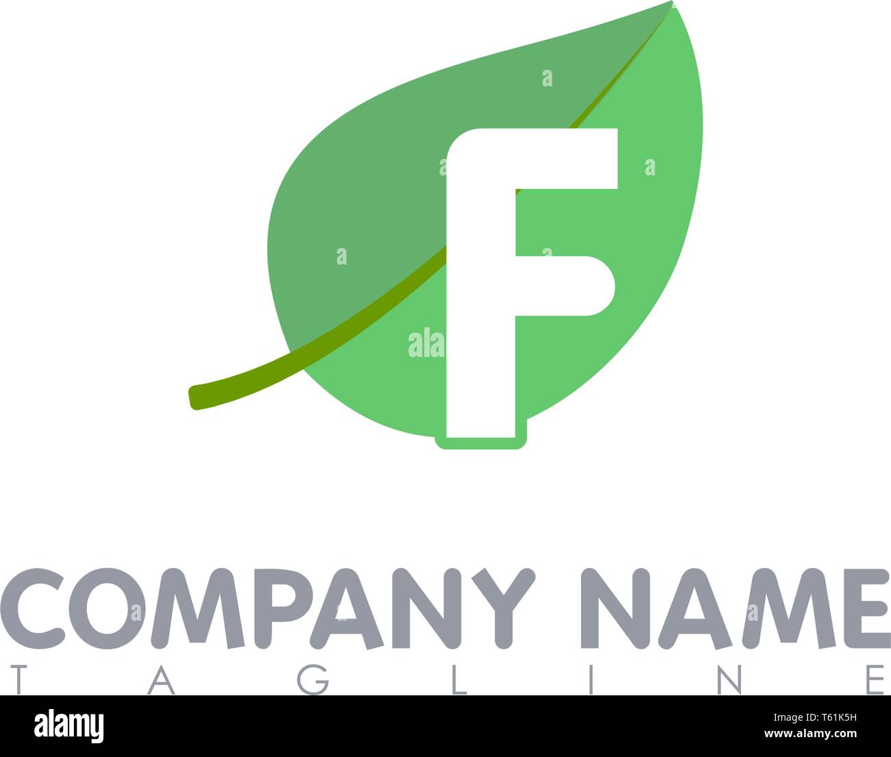 F modern logo hi-res stock photography and images - Alamy