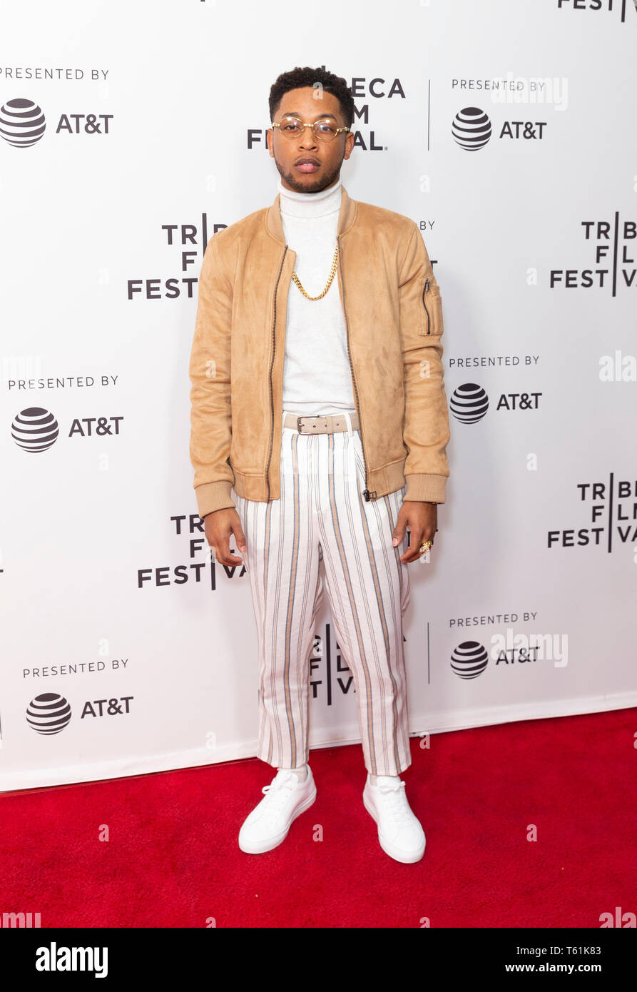 New York, NY - April 27, 2019: Jacob Latimore attends world premiere of ...