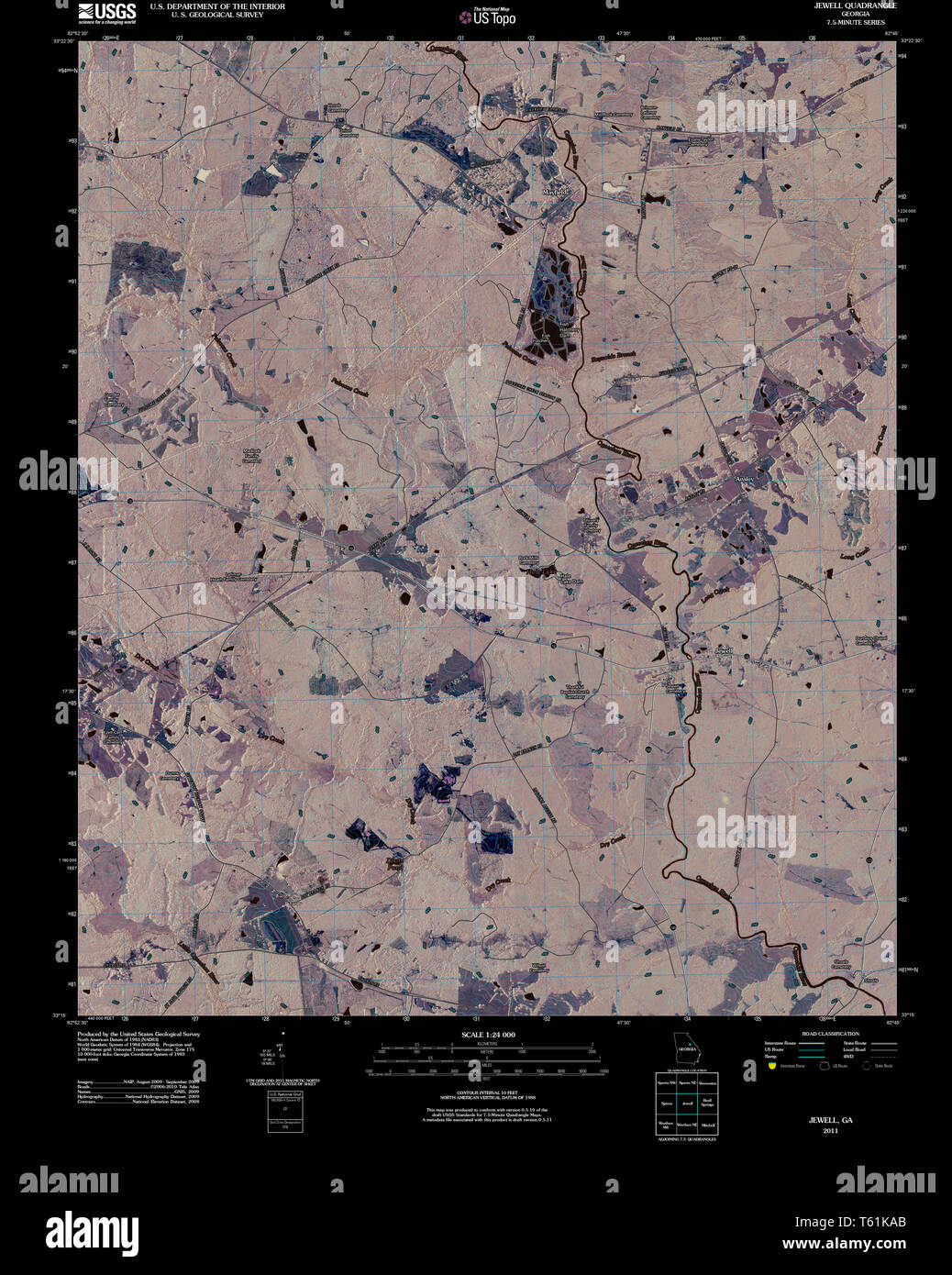 Map of jewell hi-res stock photography and images - Alamy