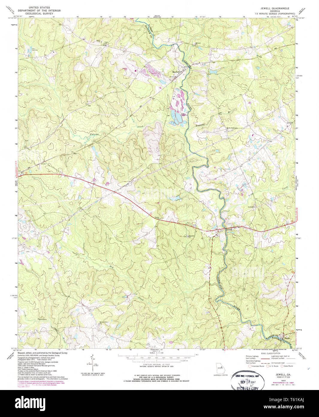 Map of jewell hi-res stock photography and images - Alamy