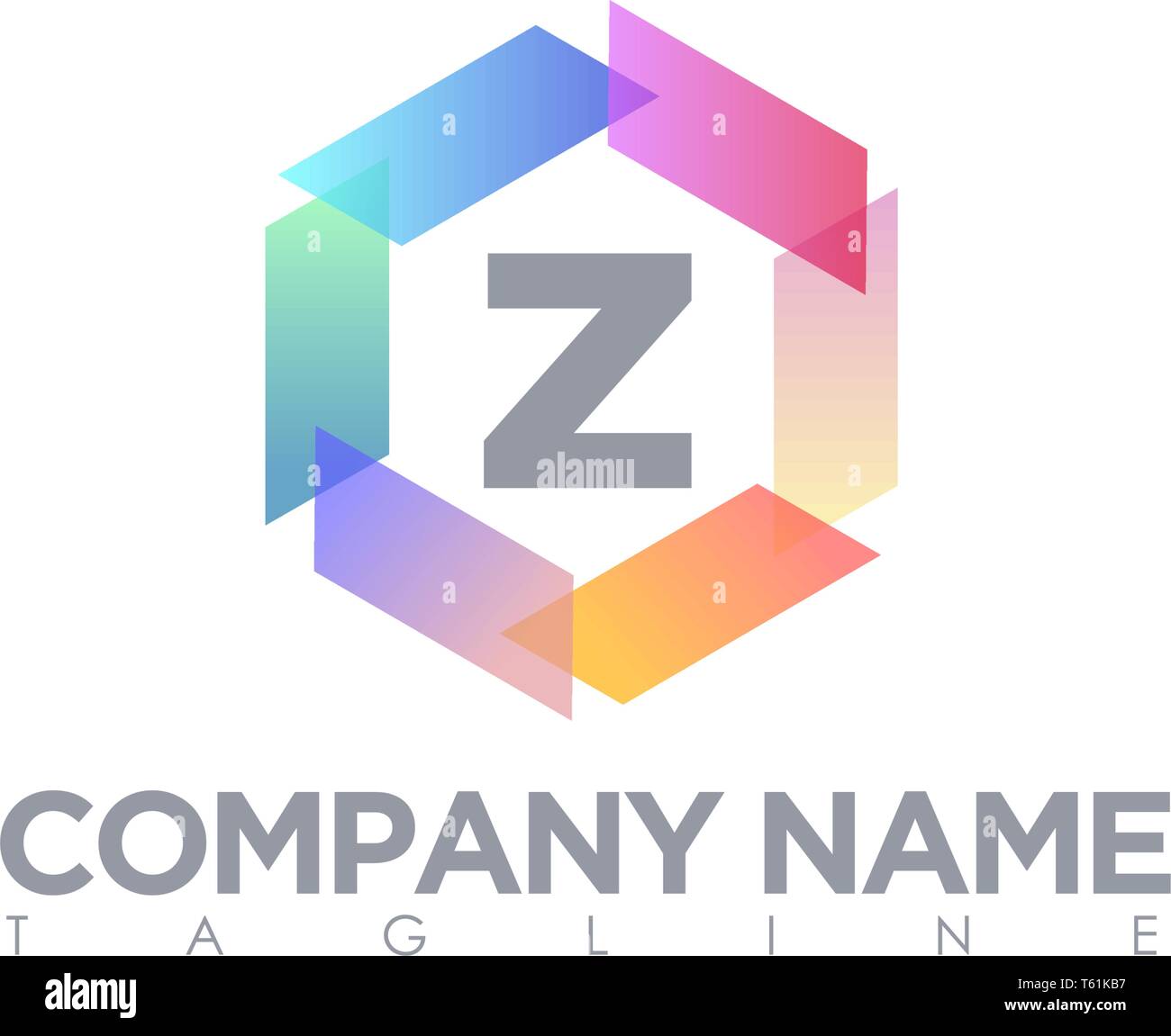 Z MODERN LOGO TEMPLATE Stock Vector Image & Art - Alamy