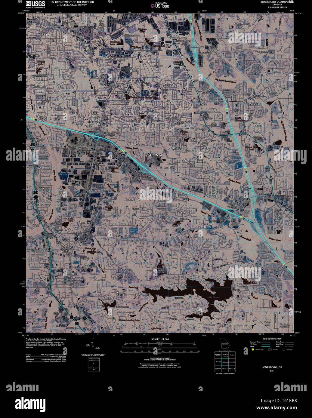 Map of jonesboro hi-res stock photography and images - Alamy
