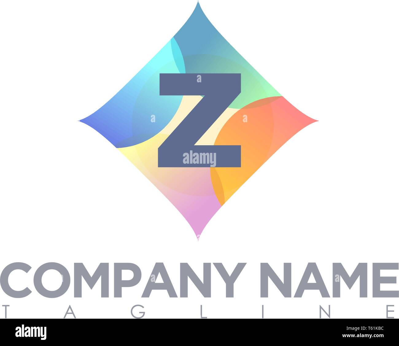 Z MODERN LOGO TEMPLATE Stock Vector Image & Art - Alamy