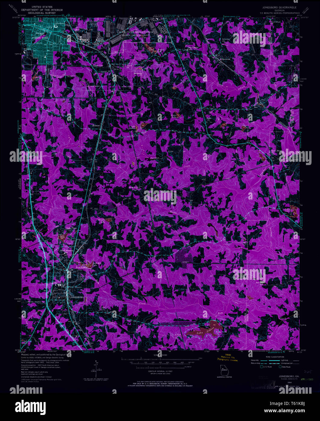 Jonesboro map hi-res stock photography and images - Alamy