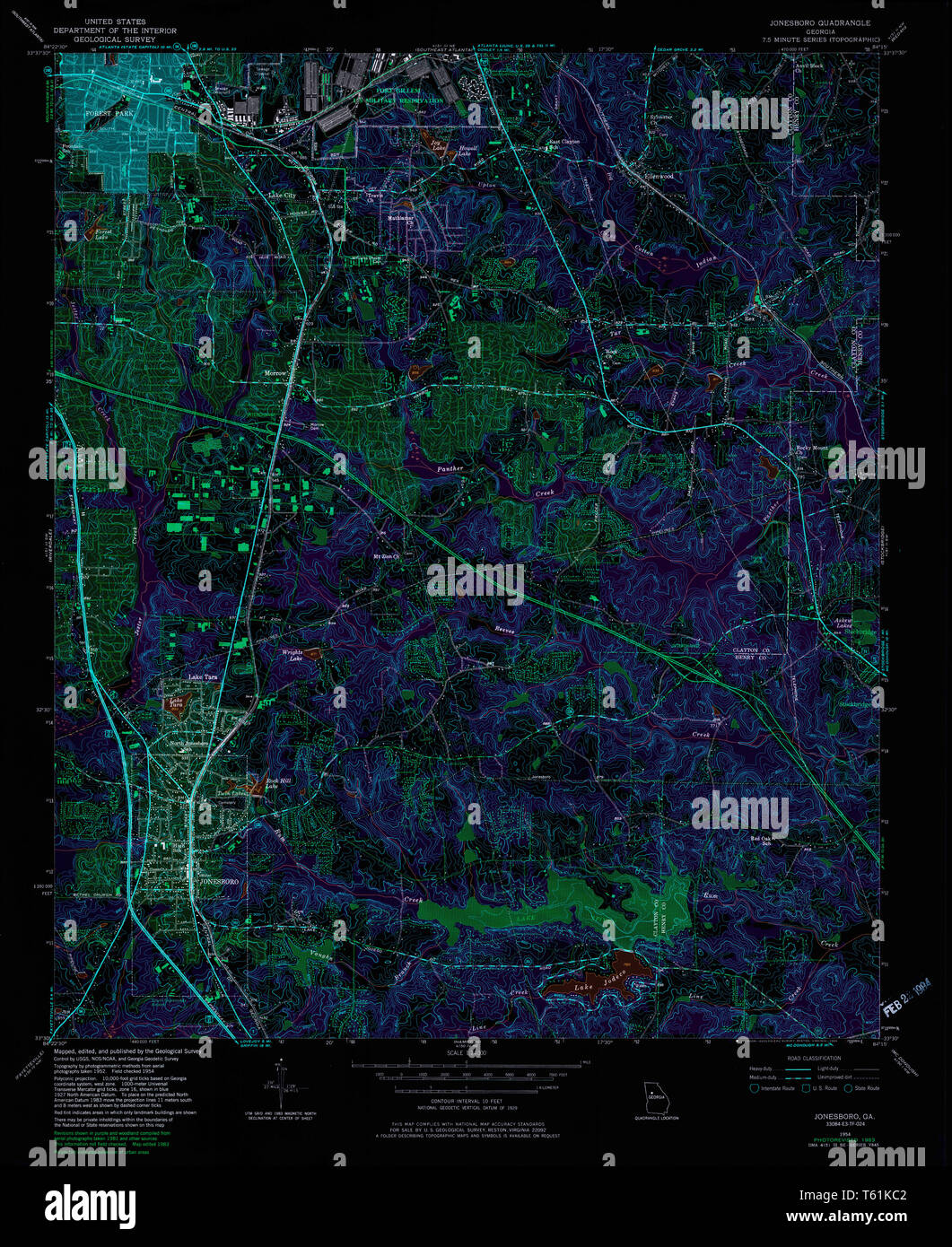 Jonesboro map hi-res stock photography and images - Alamy