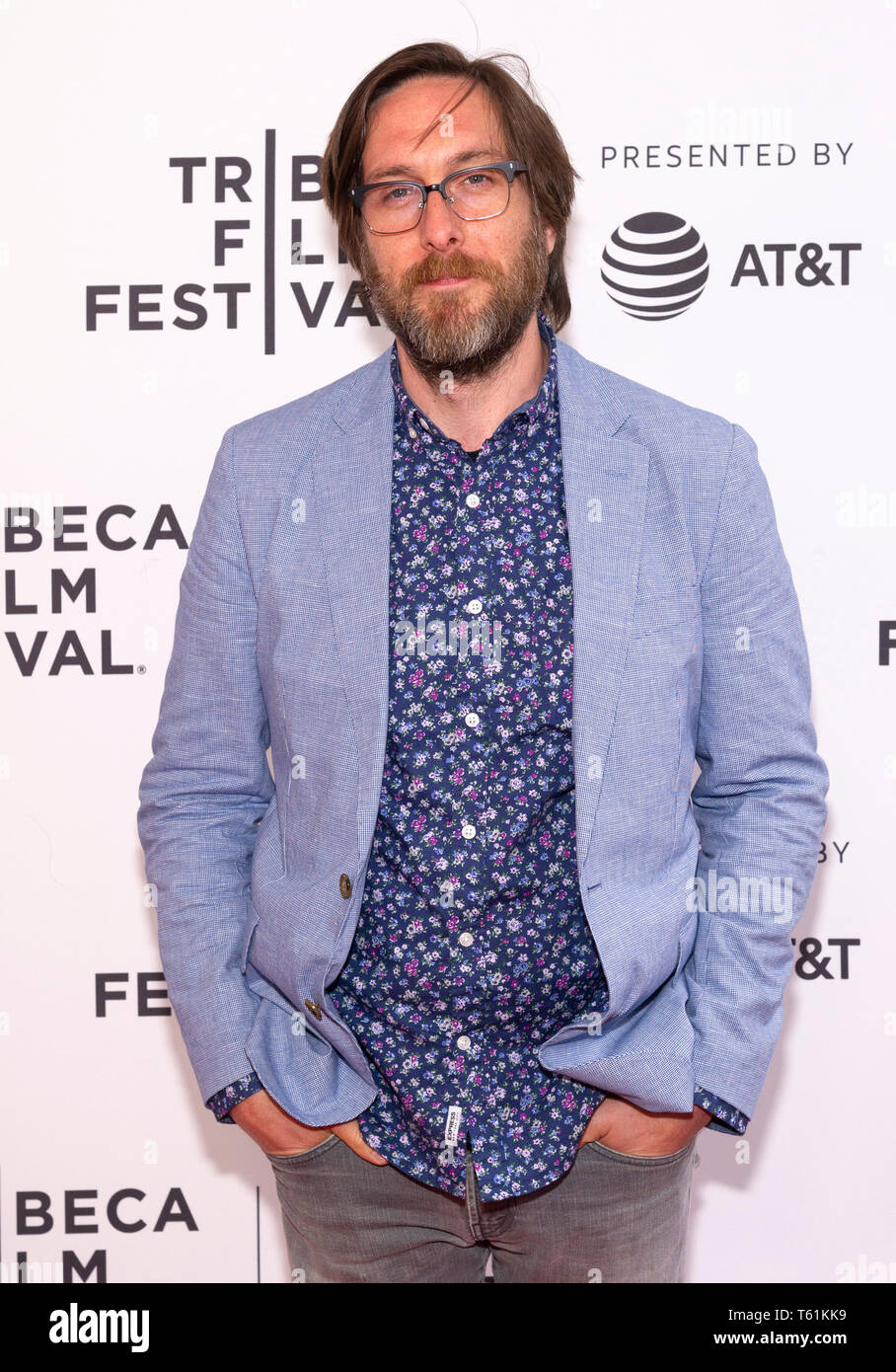 New York, NY - April 27, 2019: Timm Sharp attends the premiere of the ...