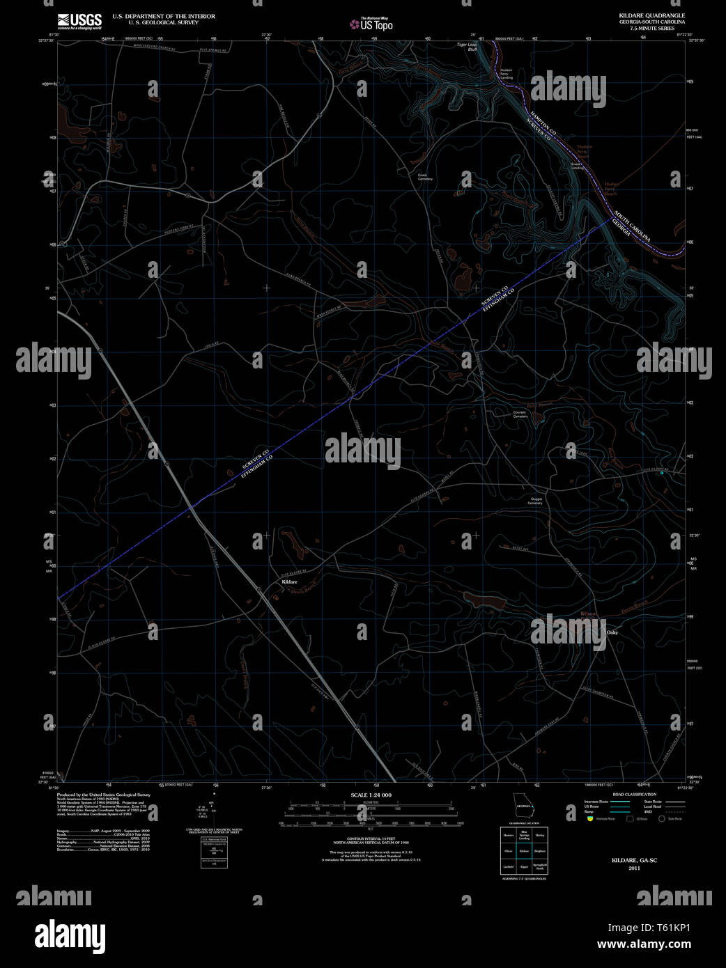 Kildare map hi-res stock photography and images - Alamy