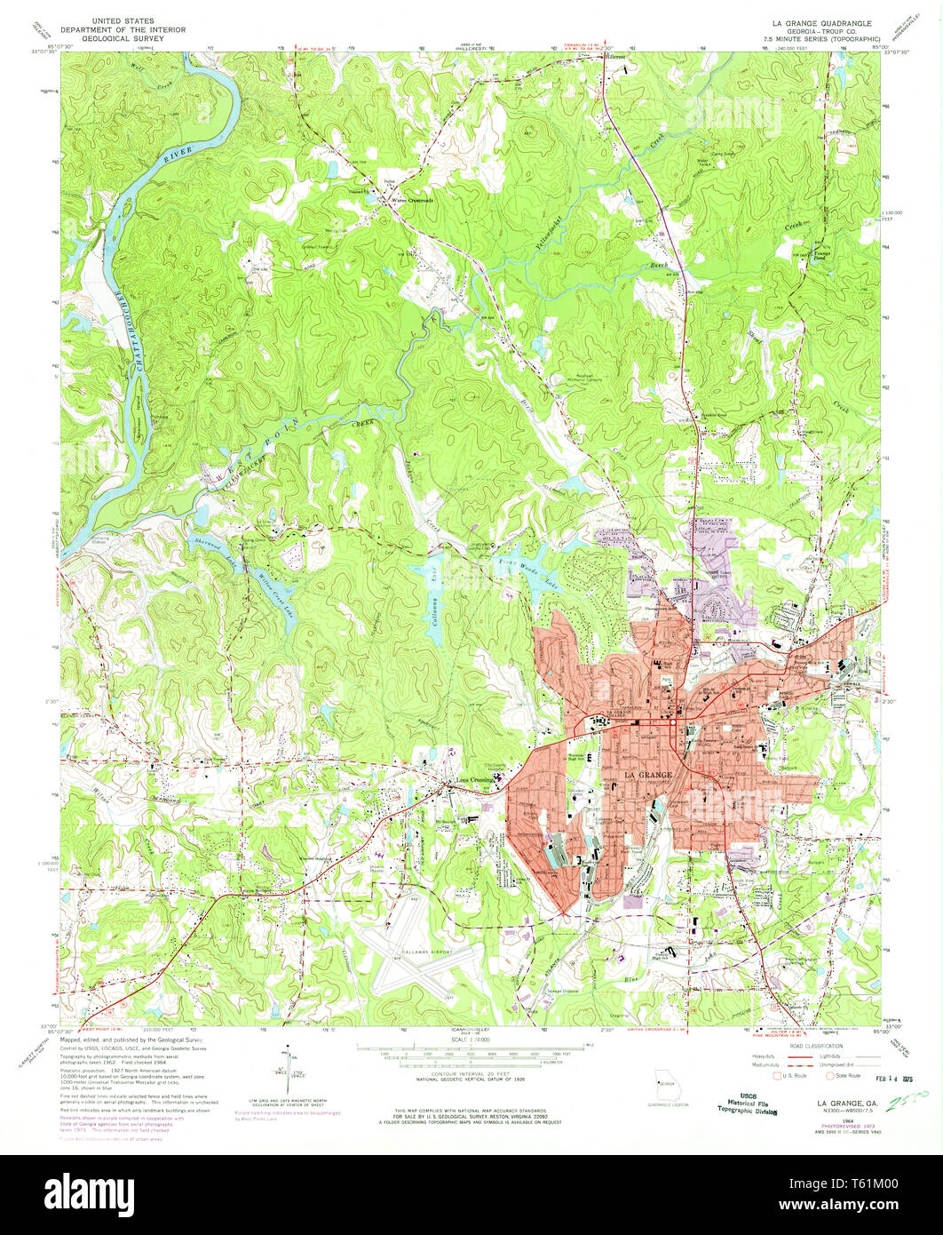 Map of la grange hi-res stock photography and images - Alamy