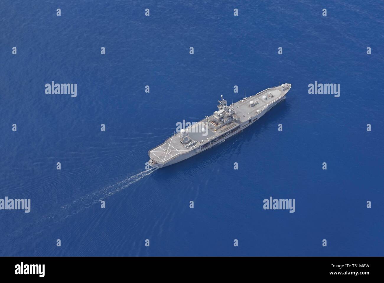 U S 7th Fleet Command Ship Uss Blue Ridge Lcc 19 High Resolution Stock ...